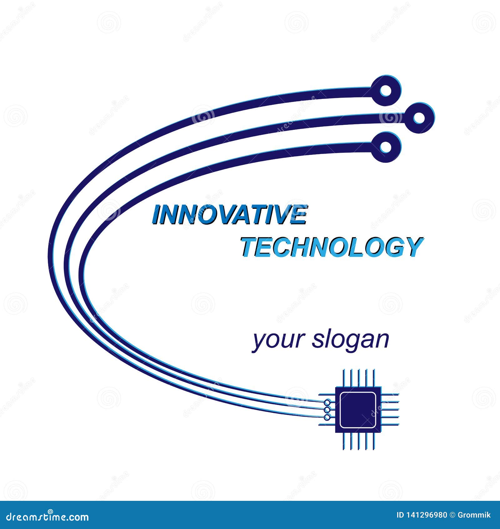 Simple Logo for an Innovative Technology Company Stock Vector ...