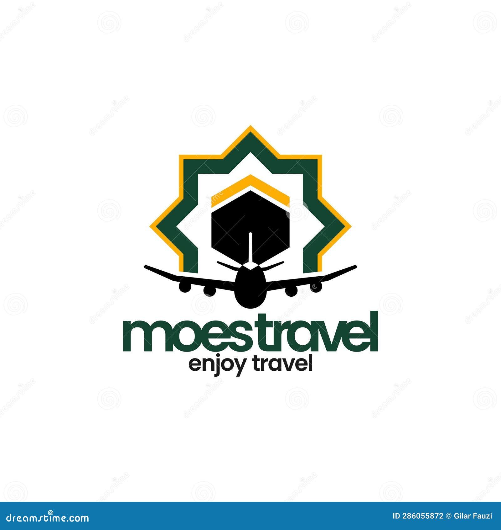Simple Logo of Islamic Travel Stock Vector - Illustration of islam ...