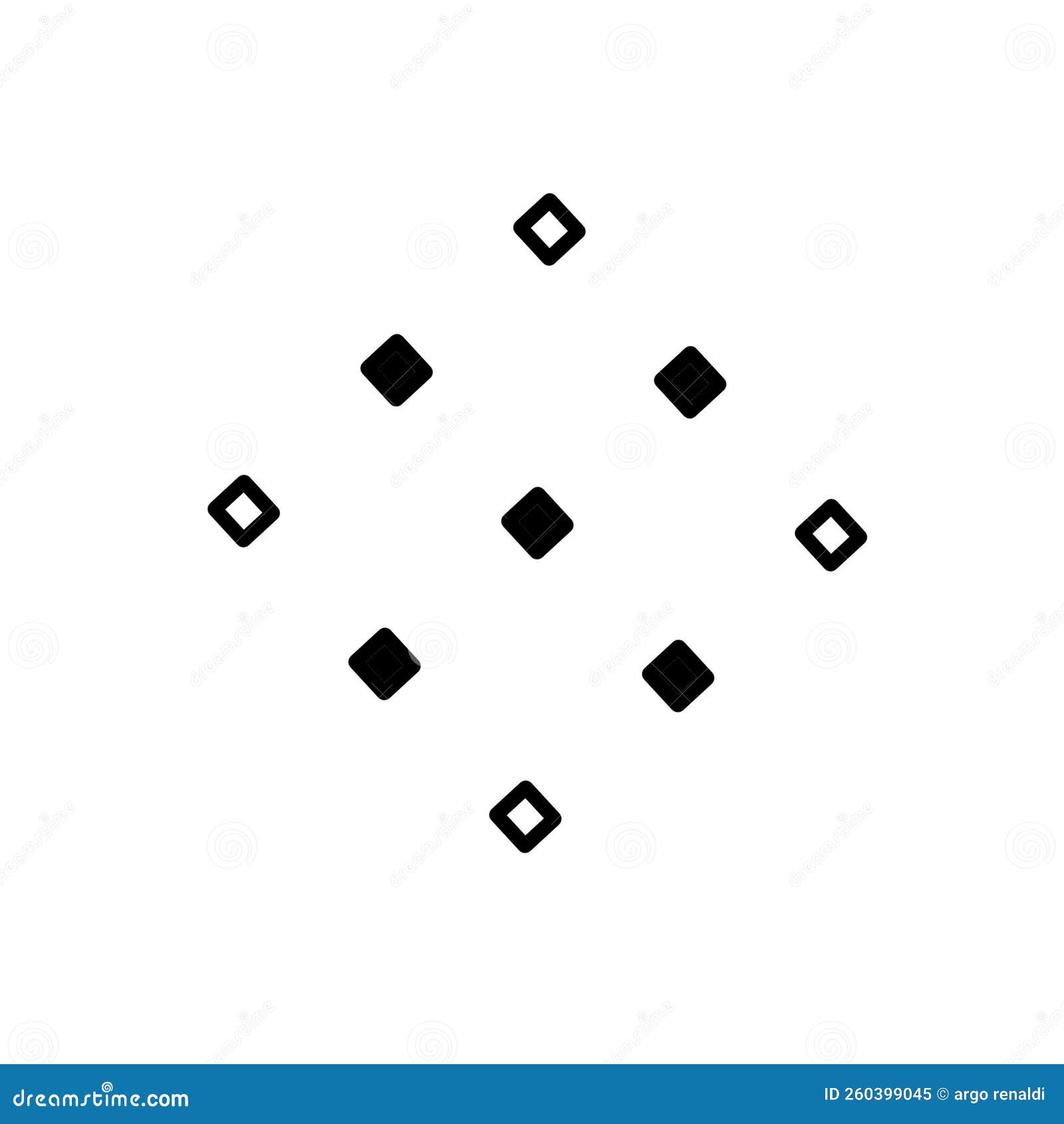 Simple Logo of Mini Square Black and White Stock Illustration ...