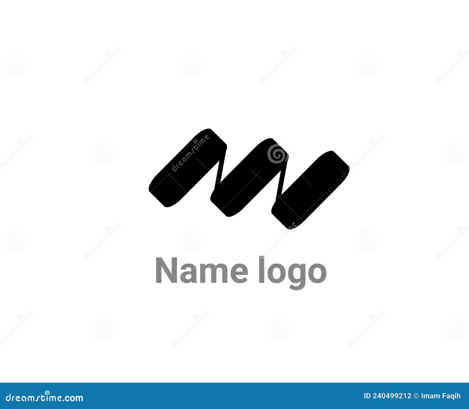 Simple Logo with 3 Outlines Connected by Small LinesSi Stock ...