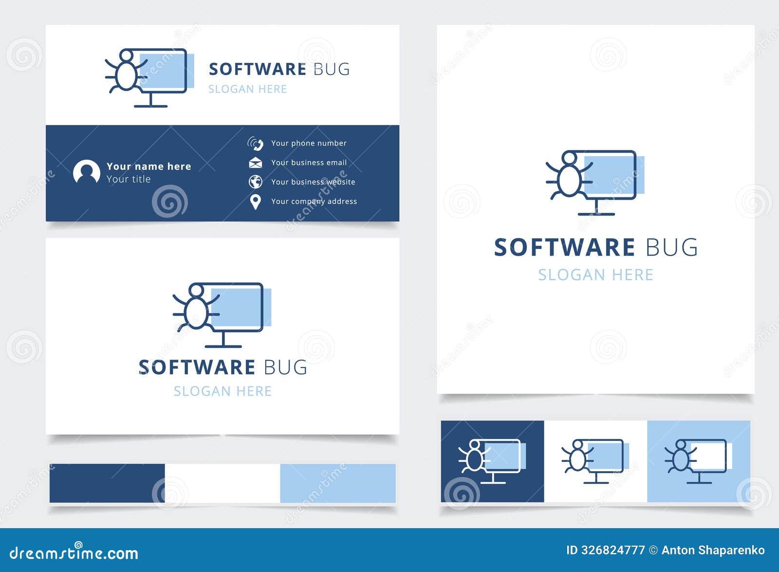 Software Bug Logo Design Featuring a Bug Infecting a Computer Screen ...