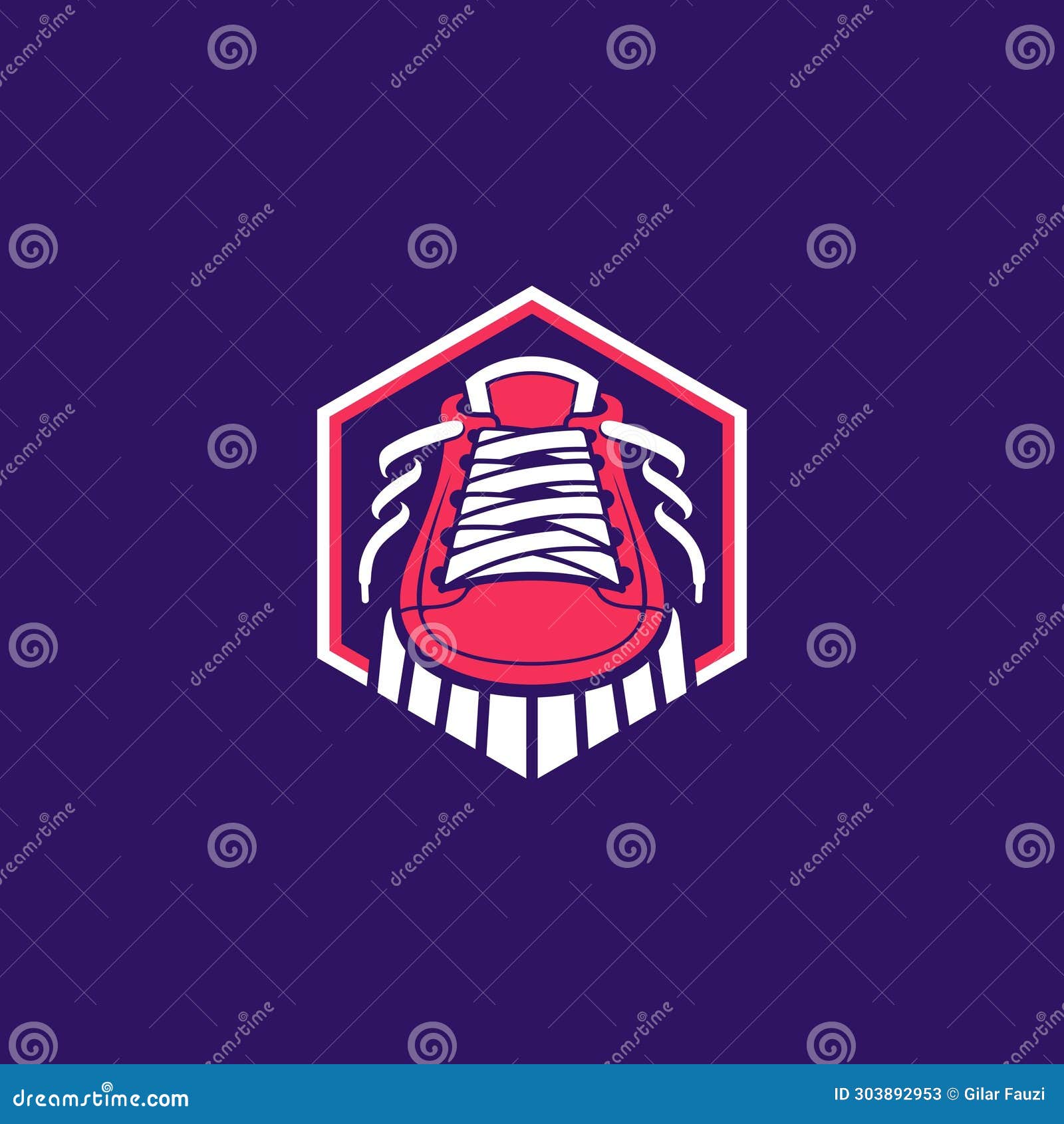 Simple logo shoe stock illustration. Illustration of sneaker - 303892953