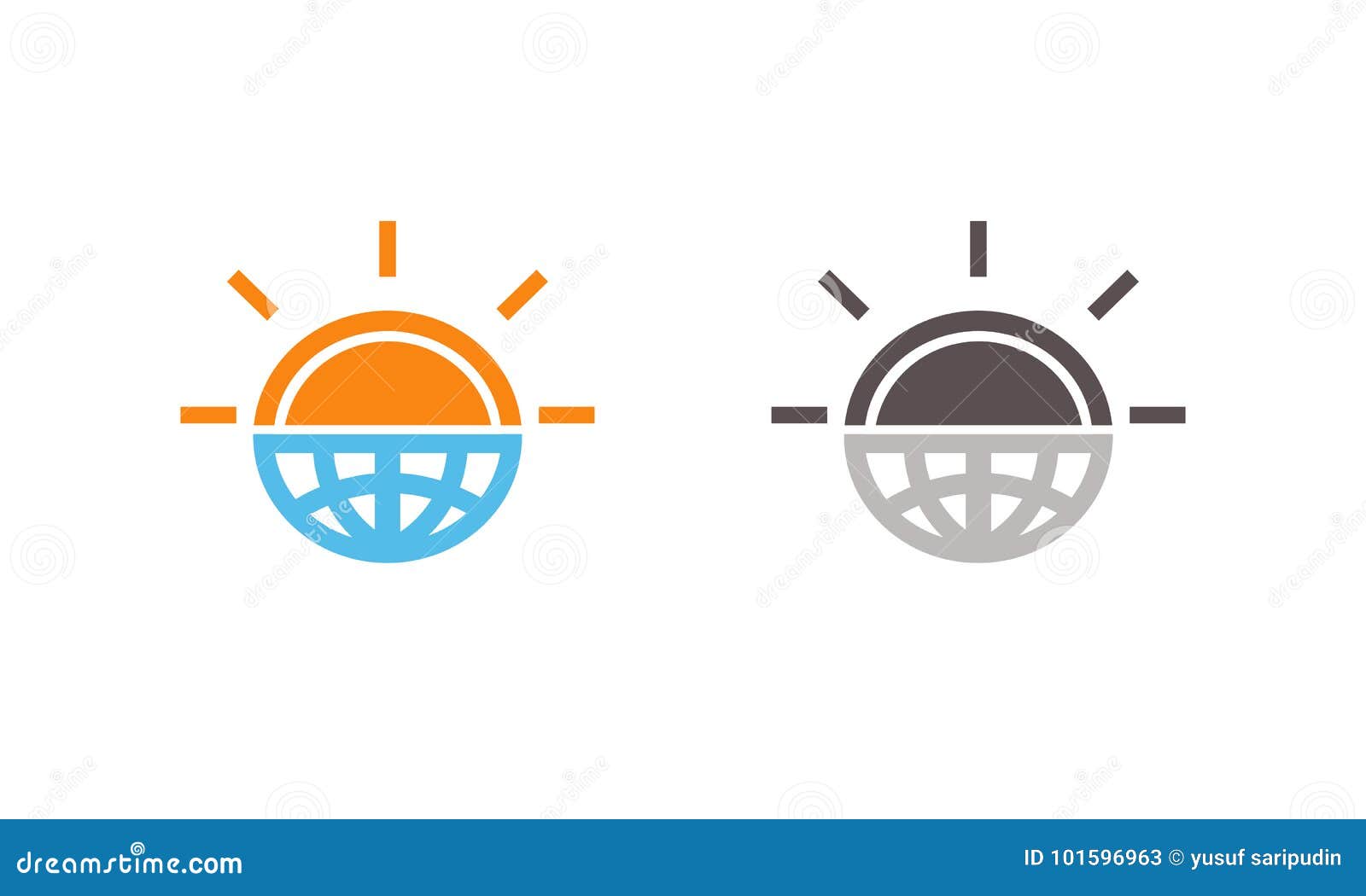 Sun and world stock vector. Illustration of world, nature - 101596963
