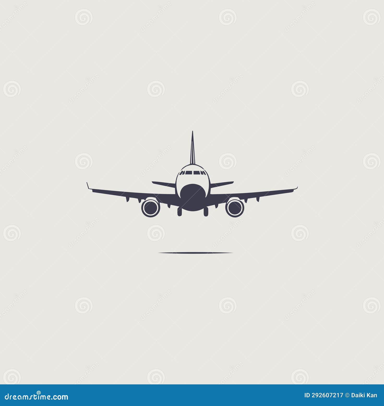 A Simple Logo that Symbolically Uses an Airplane Stock Illustration ...