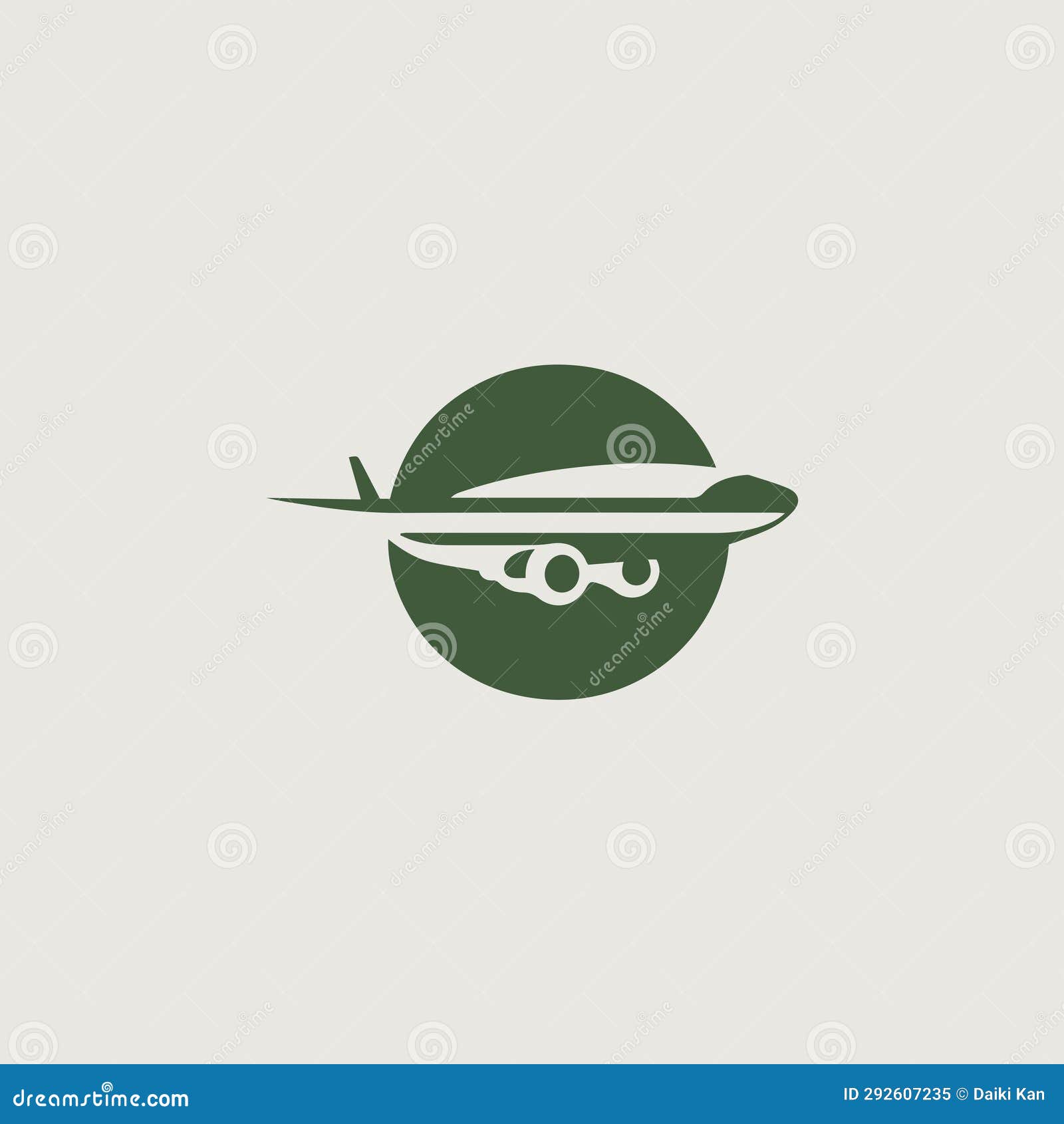 A Simple Logo that Symbolically Uses an Airplane Stock Vector ...