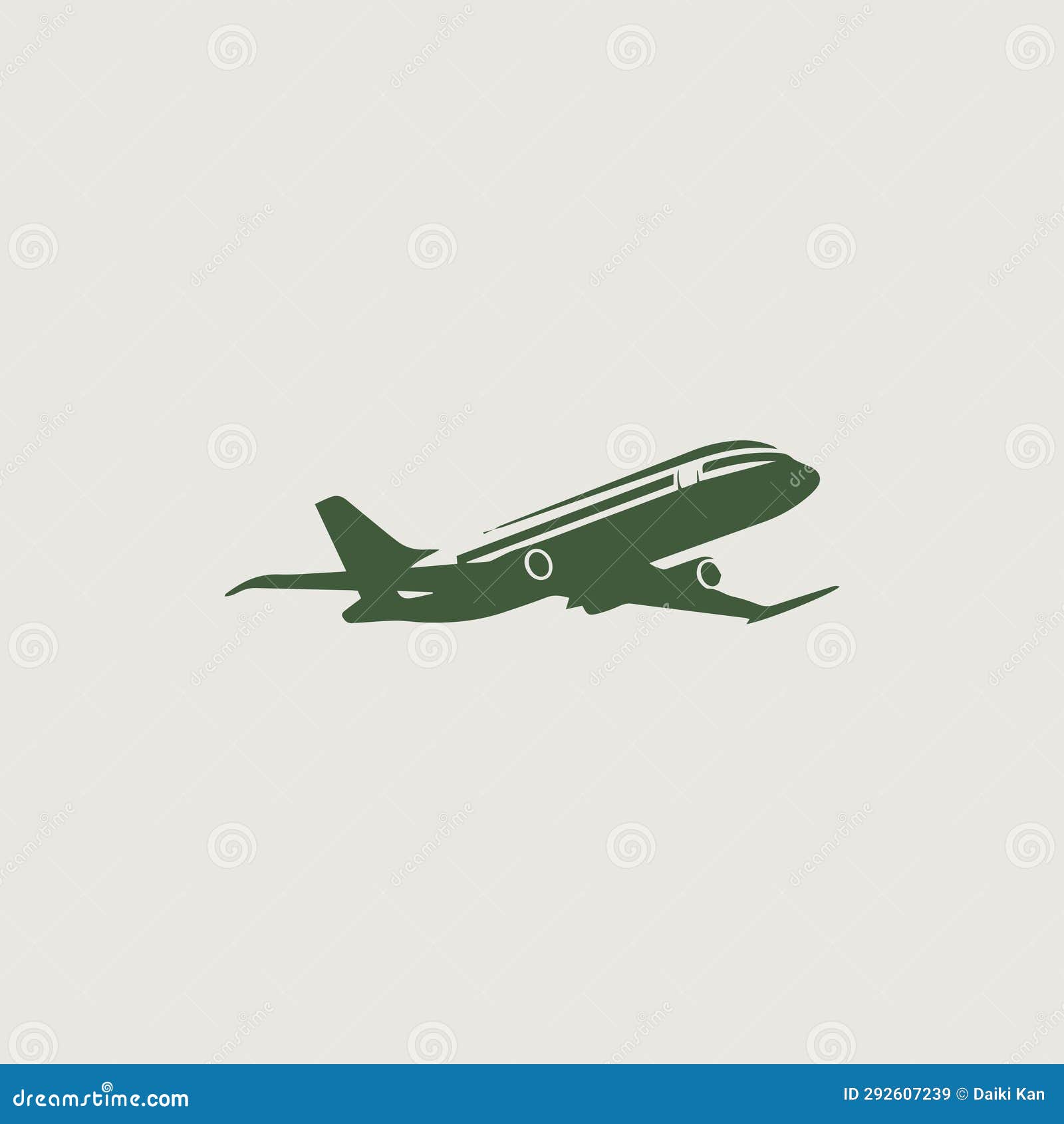 A Simple Logo that Symbolically Uses an Airplane Stock Vector ...