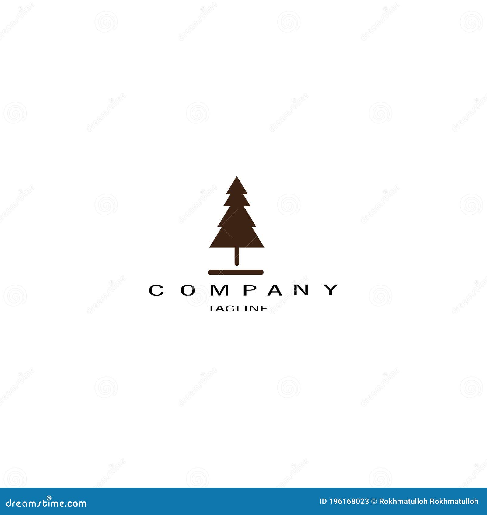 Simple Logo Tree Vector Design Template Stock Vector - Illustration of ...