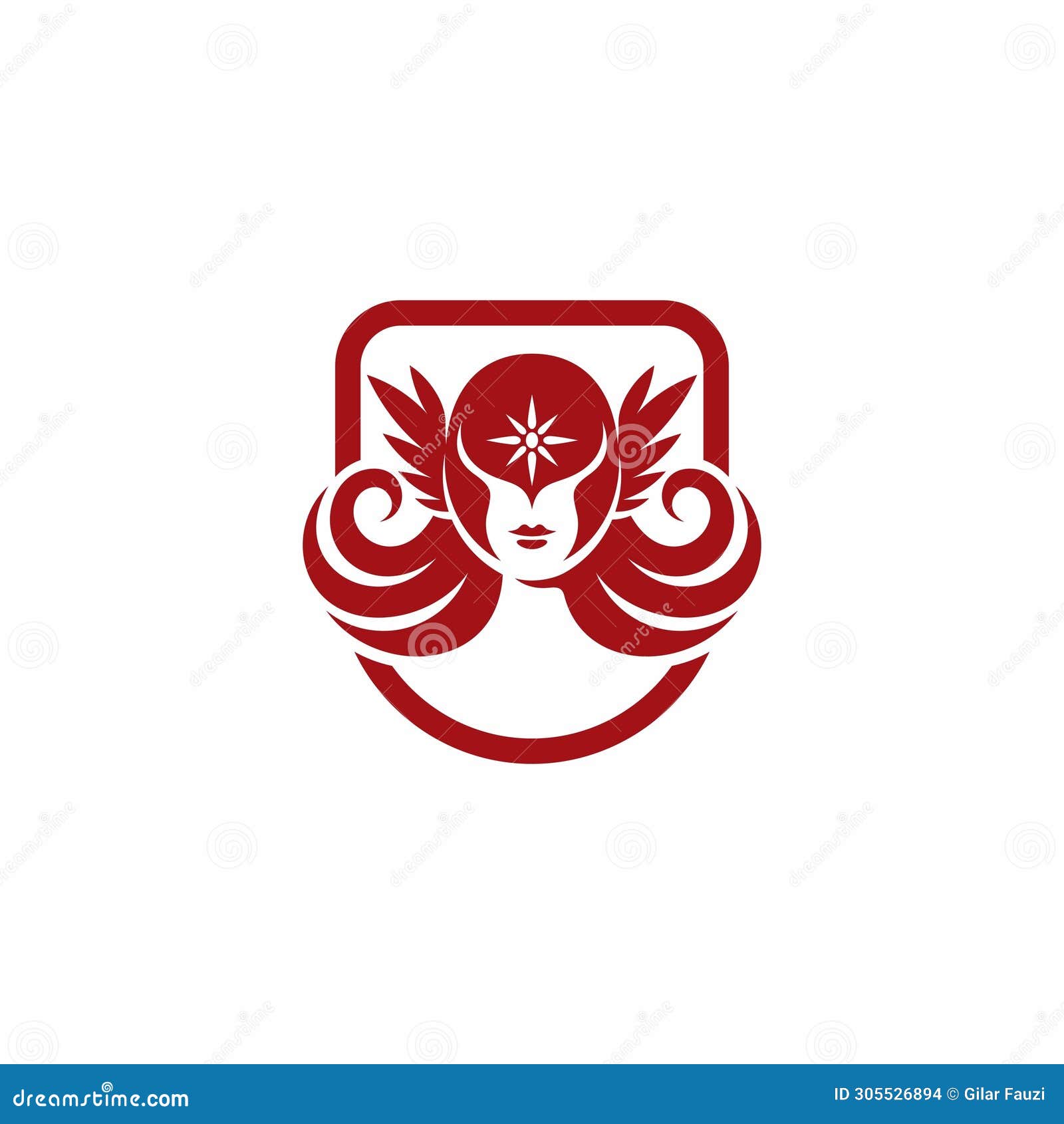 Simple Valkyrie Logo Vector Illustration | CartoonDealer.com #231877396