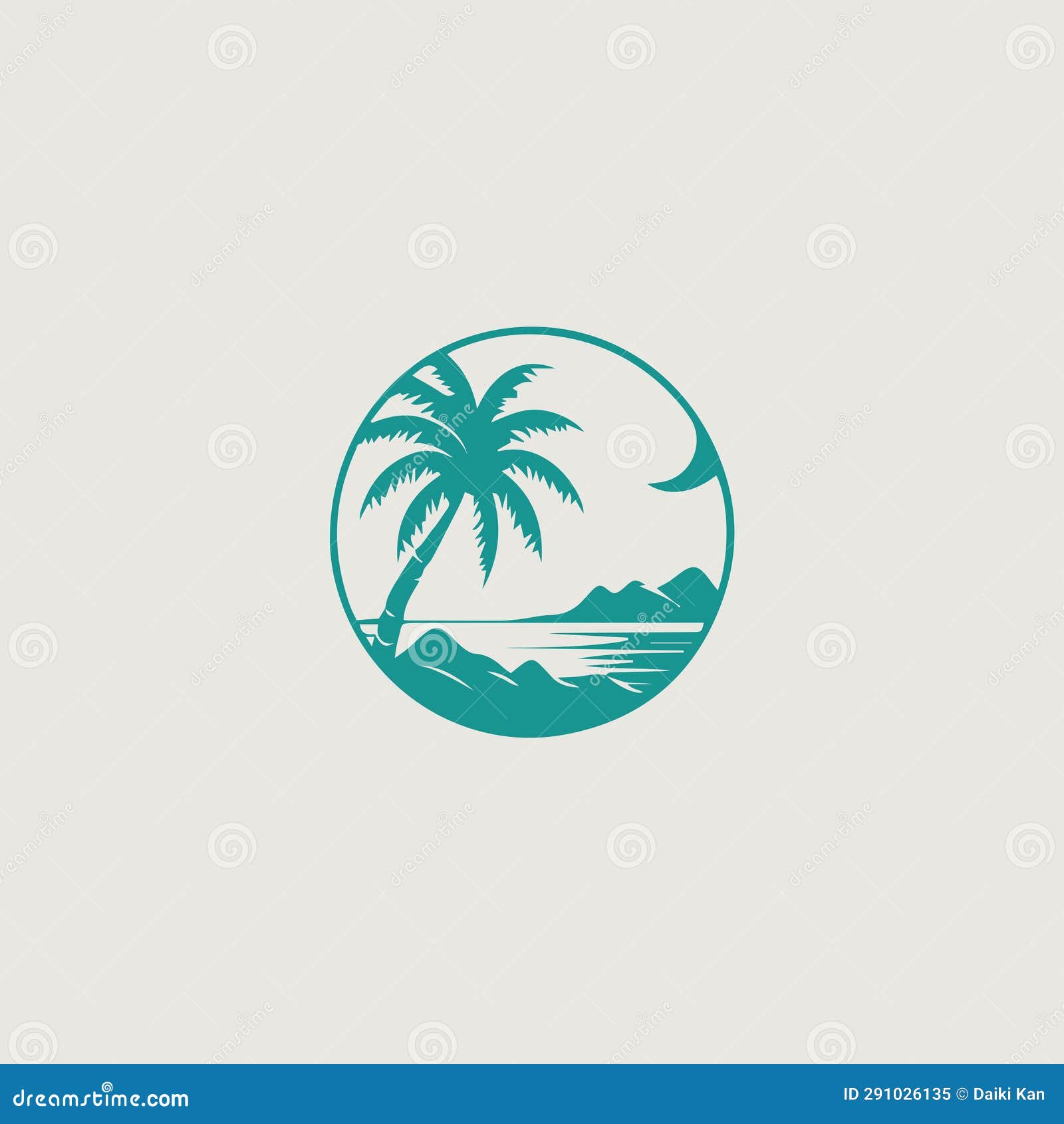 A Simple Logo Vector that Symbolically Uses the Tropics Stock ...