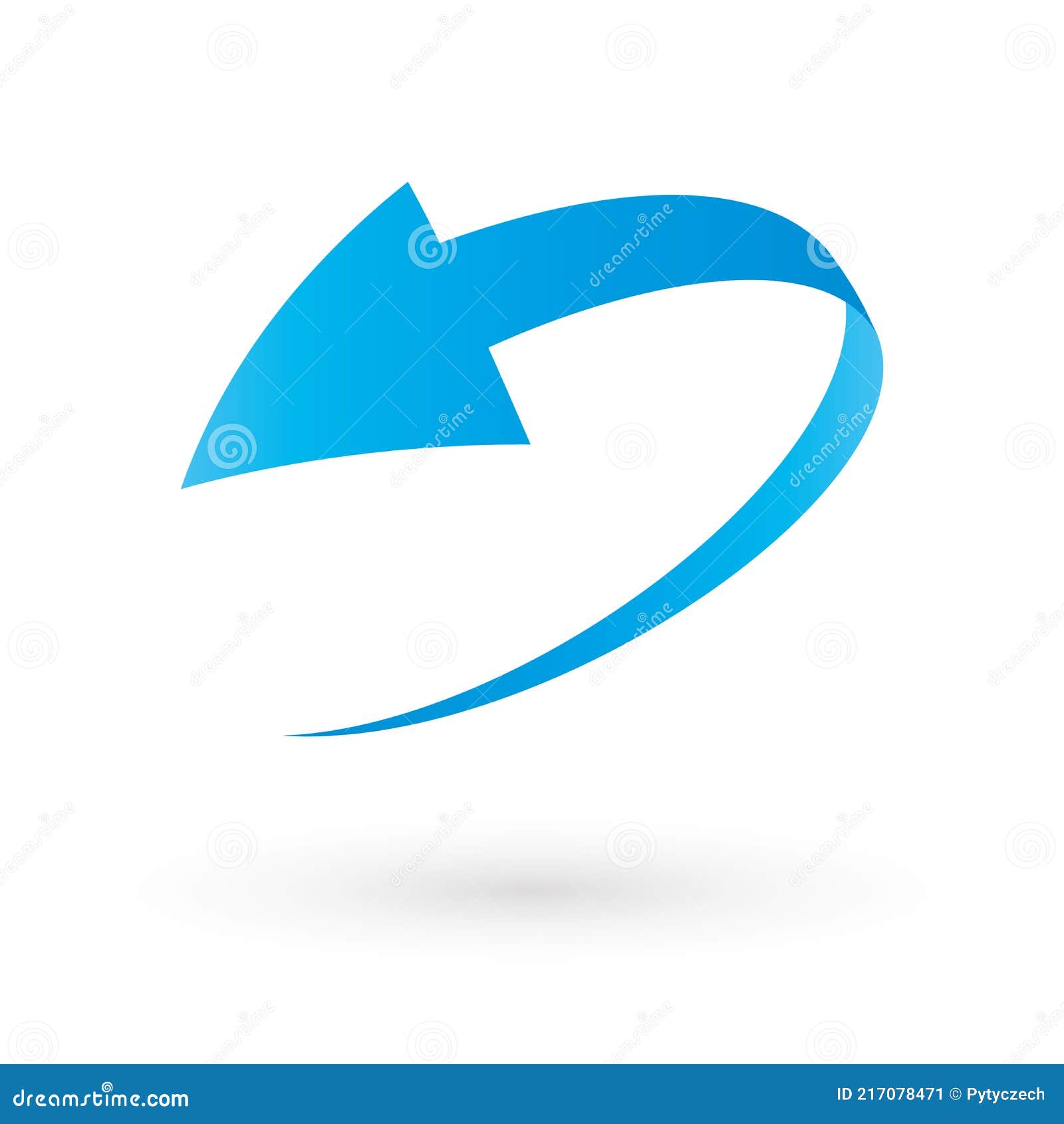 Simple Loop Circle Arrow Icon Stock Vector - Illustration of ring ...
