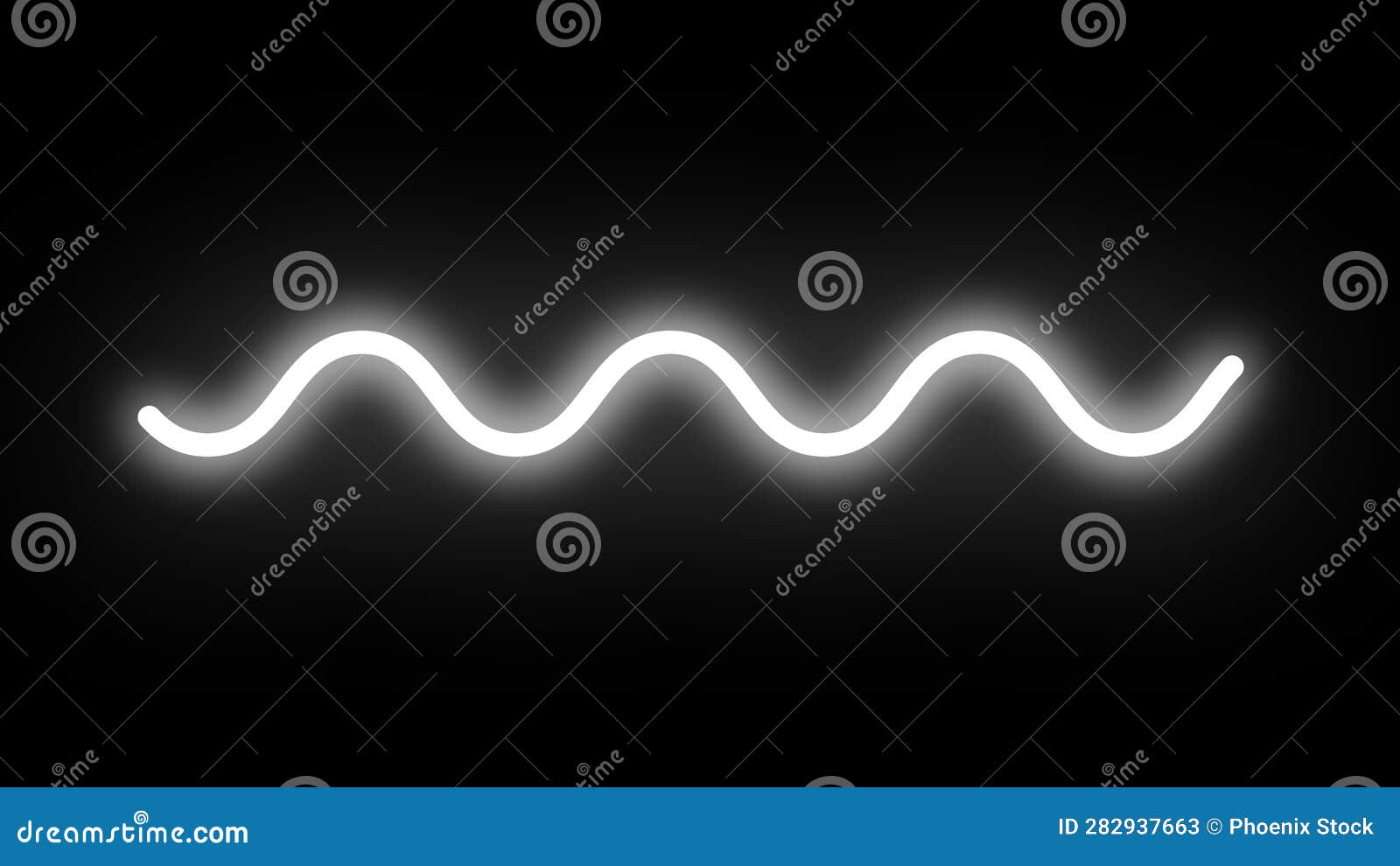 Simple Loopable Trendy Squiggle Line Stock Illustration - Illustration ...
