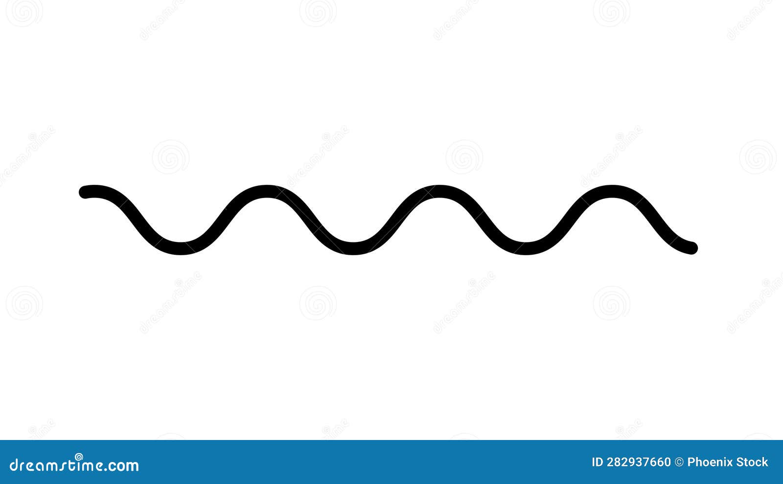 Simple Loopable Trendy Squiggle Line Stock Illustration - Illustration ...