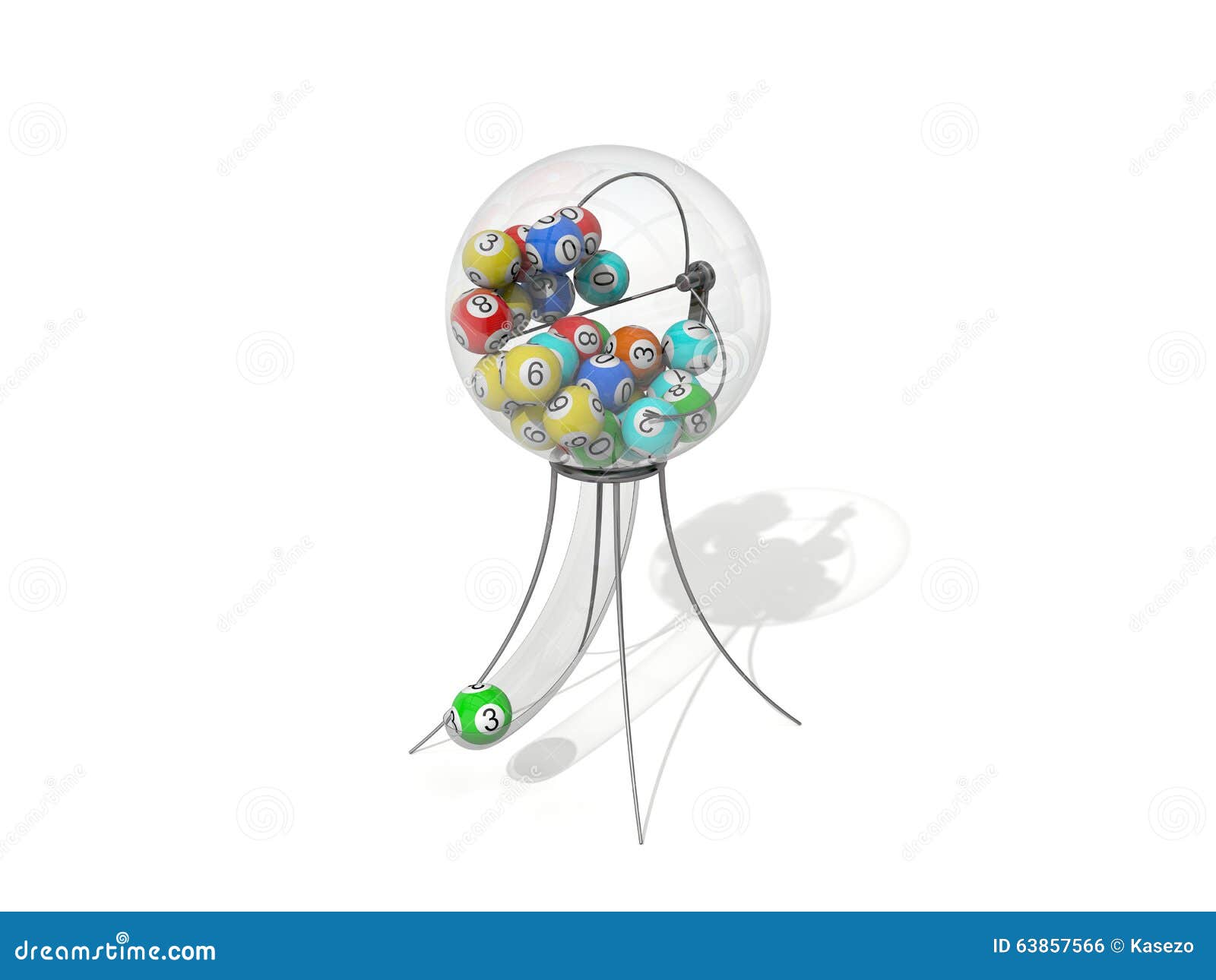 Simple Lottery Machine. Left Side View. Stock Illustration ...