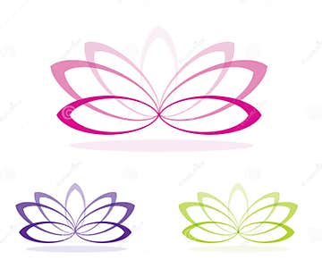 Simple lotus flowers stock vector. Illustration of floral - 164779017