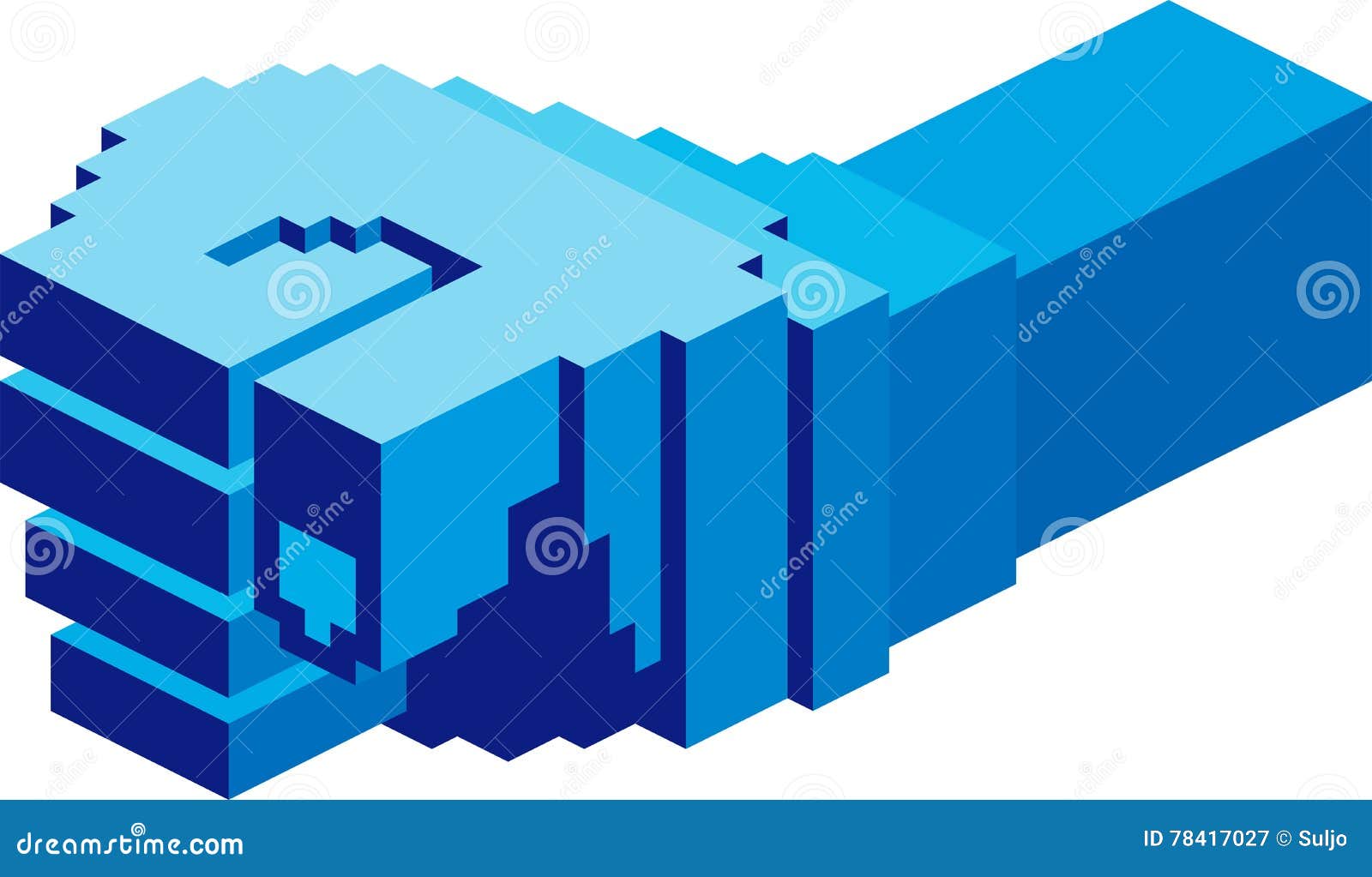 Simple Low Poly Fist Vector | CartoonDealer.com #78417027