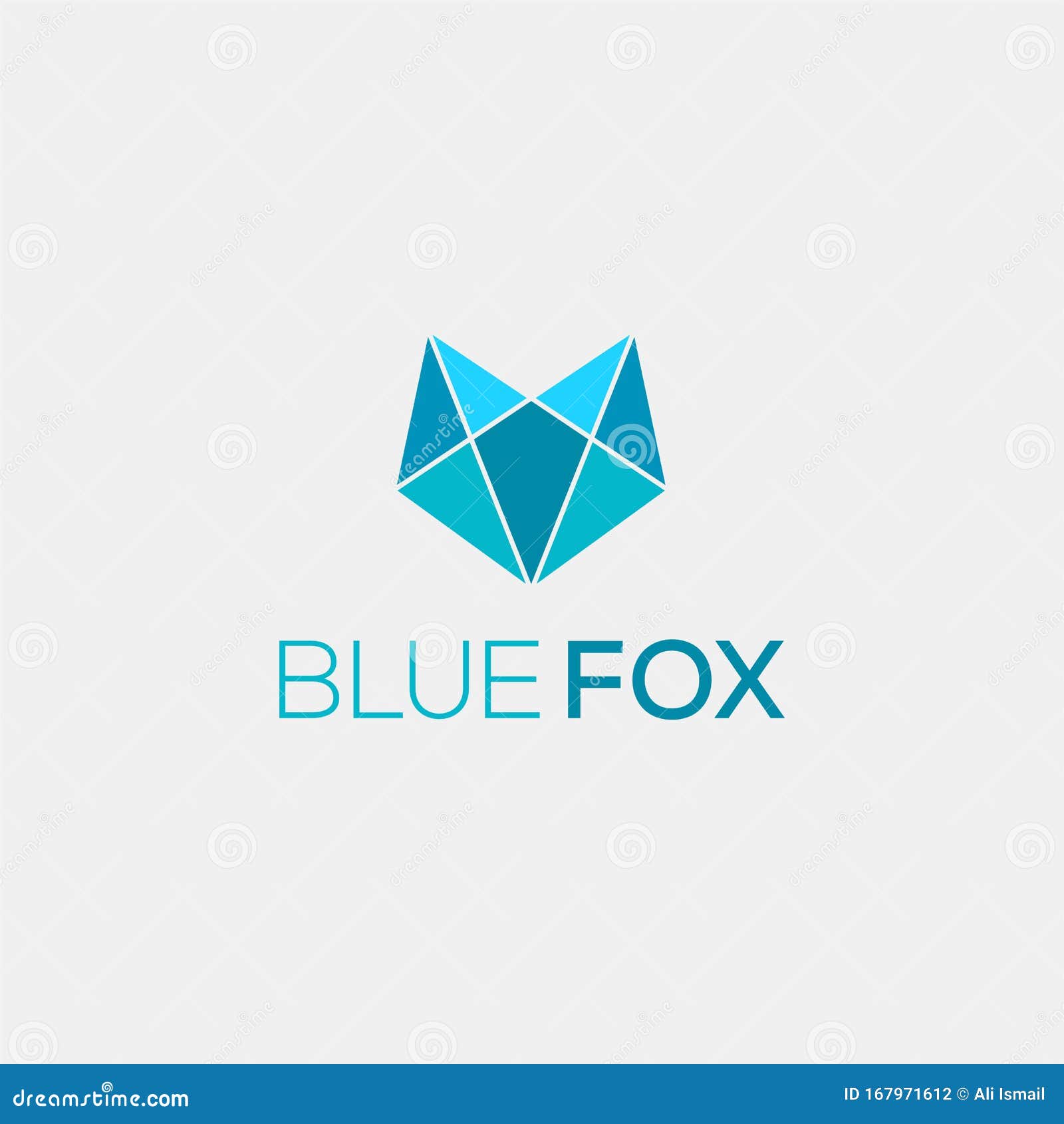 Simple Low Poly Fox Head Logo Stock Vector - Illustration of logo ...