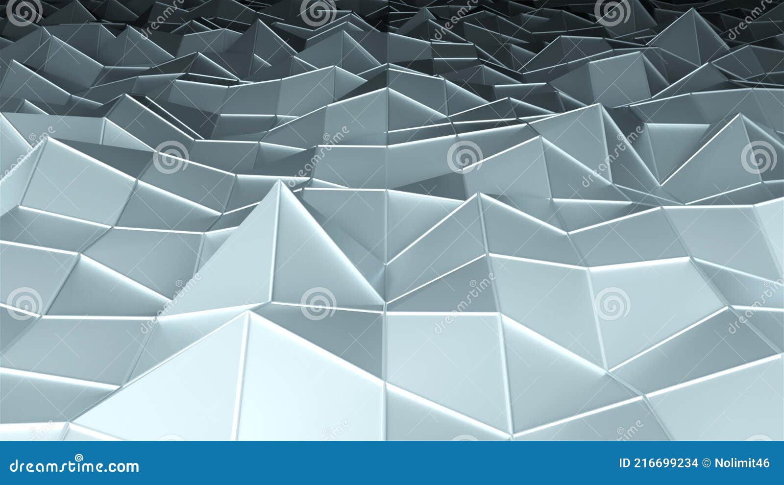 Simple Low Polygonal Surface with Edges, Computer Generated Modern ...