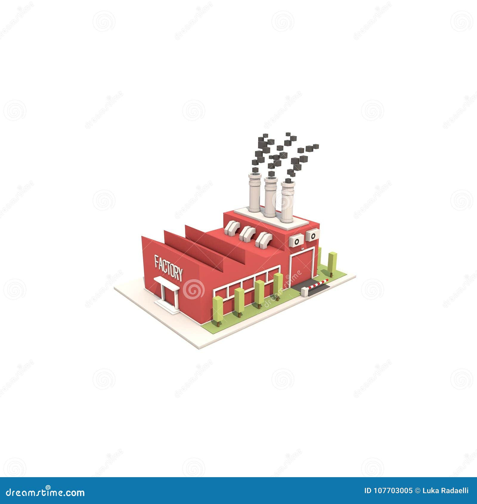 Factory stock illustration. Illustration of simple, factory - 107703005