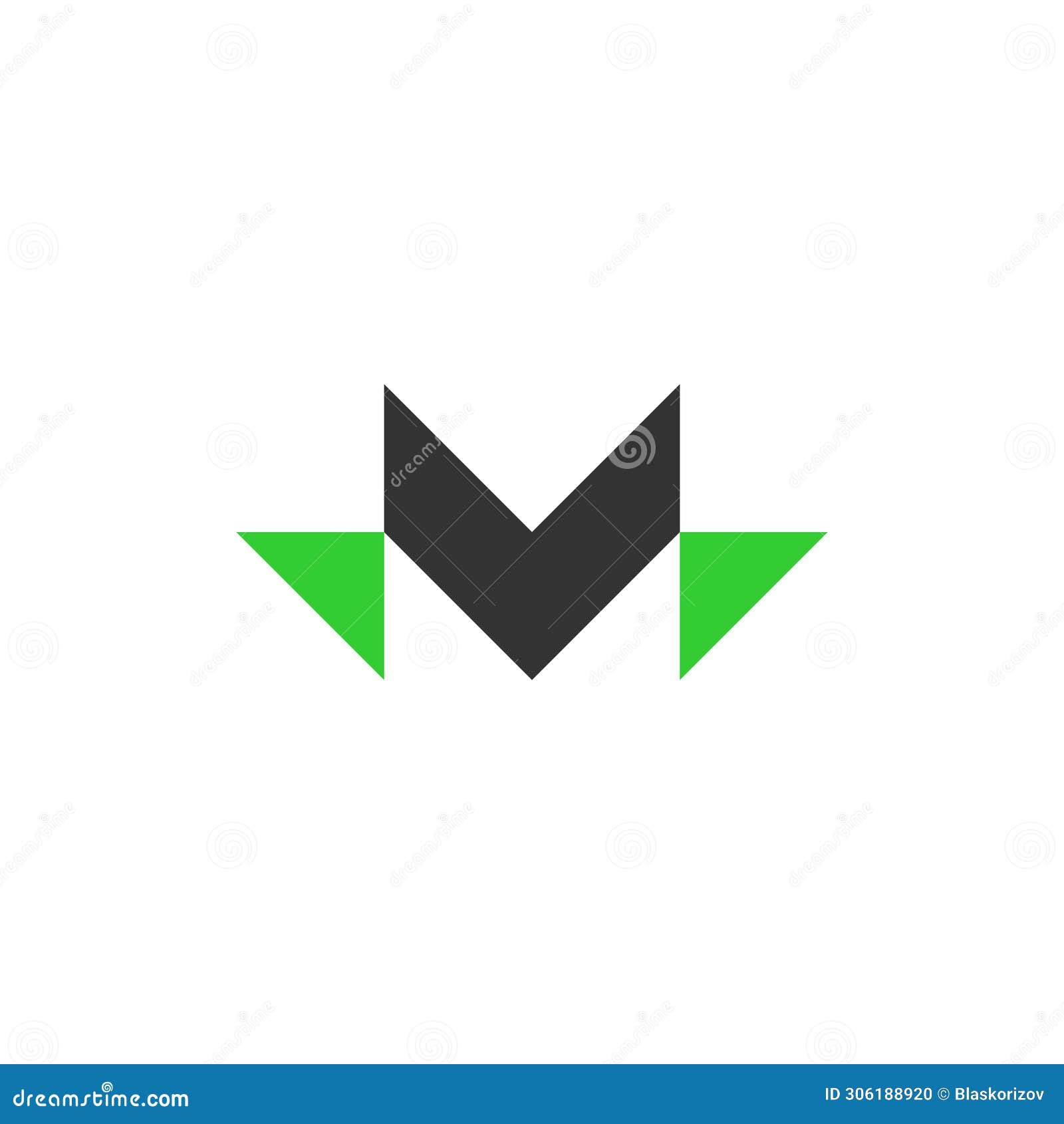 Simple M Logo Letter Geometric Icon Design Stock Vector - Illustration ...