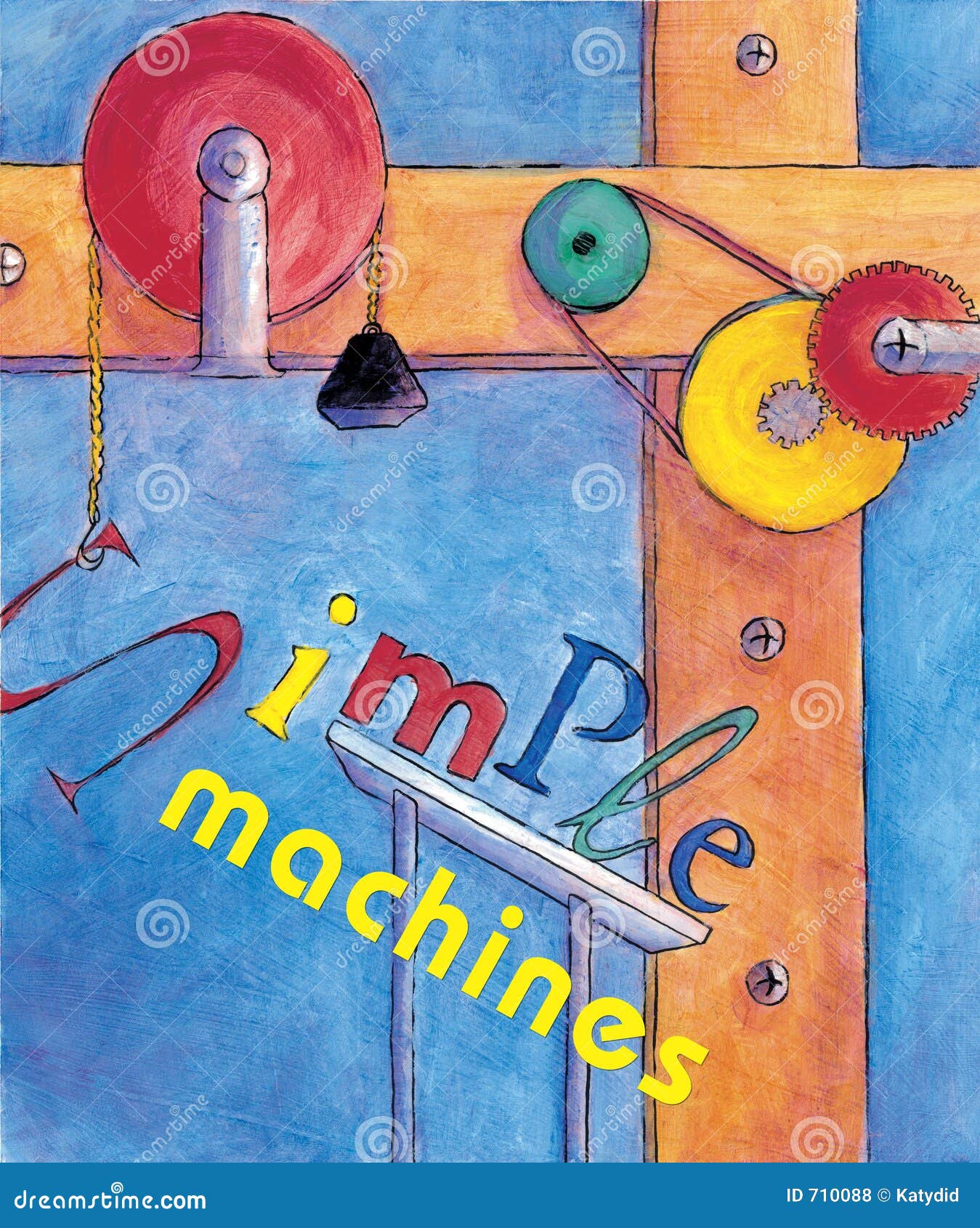 Simple Machines stock illustration. Illustration of energy - 710088