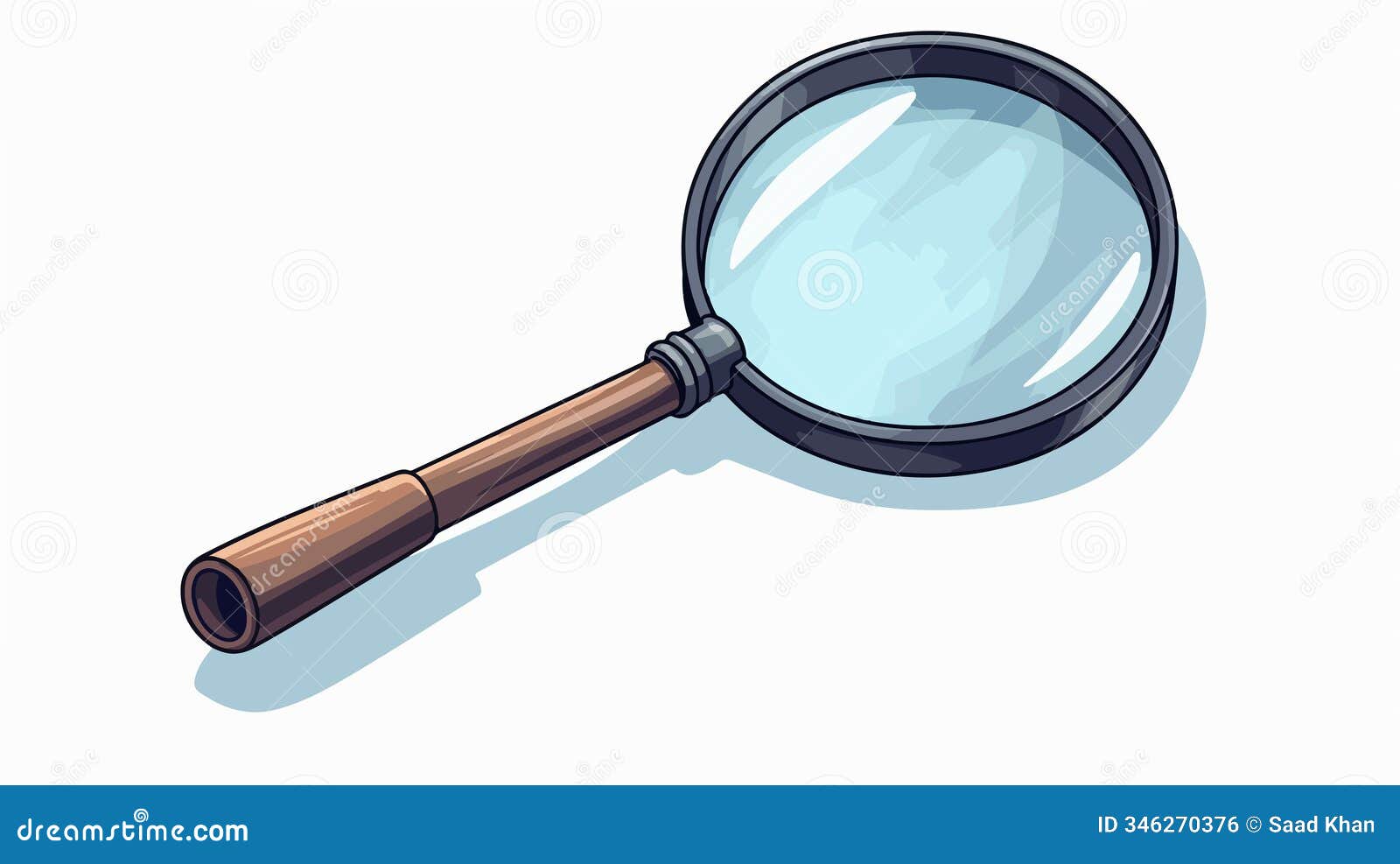 Simple Magnifying Glass Drawing Vector Object Stock Illustration ...