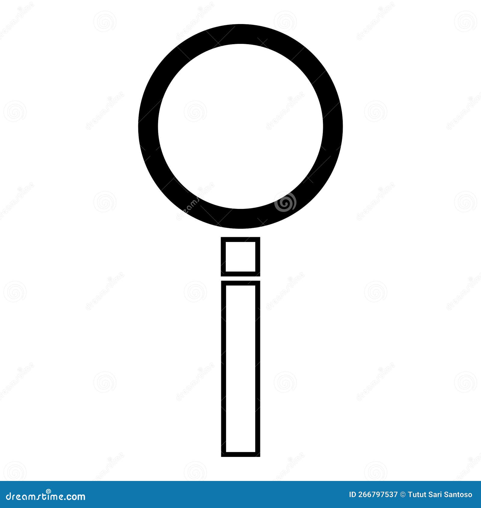 Magnifying glass stock vector. Illustration of vector - 266797537