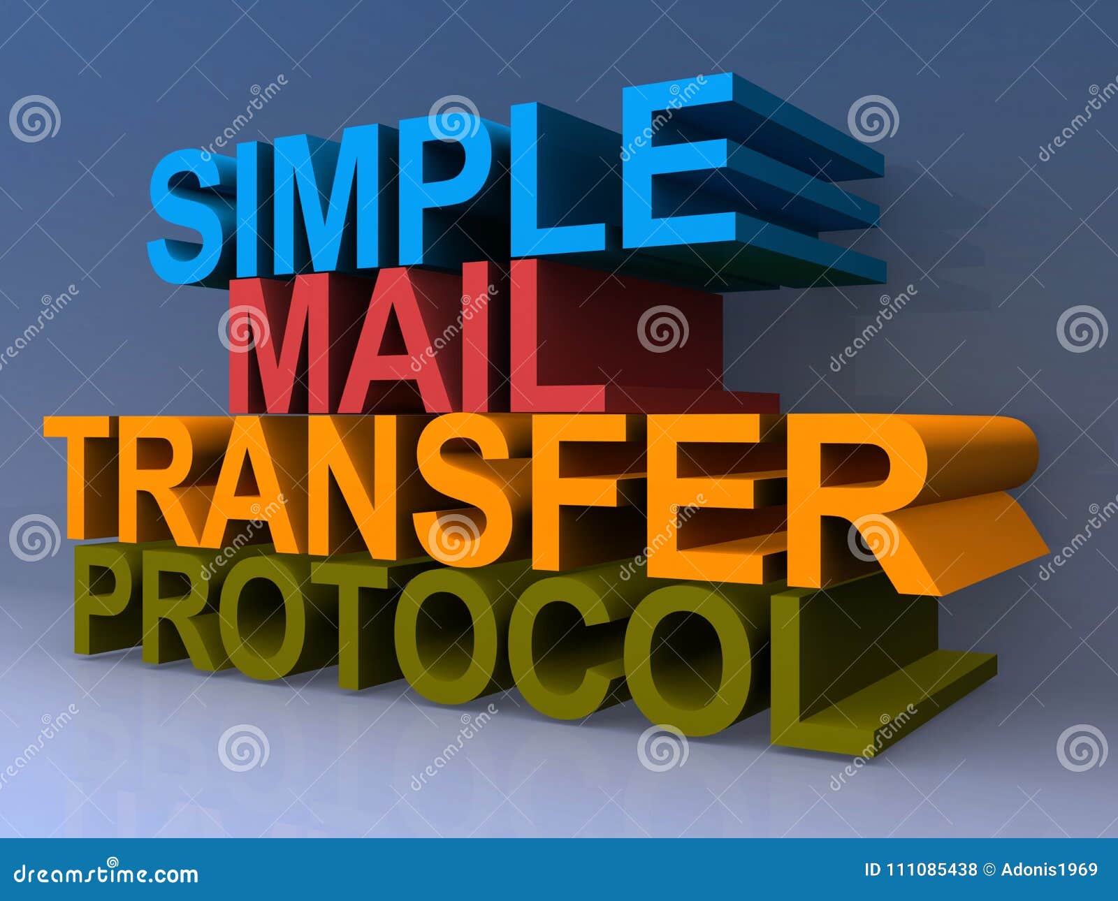 Simple Mail Transfer Protocol Stock Illustration - Illustration of mail ...