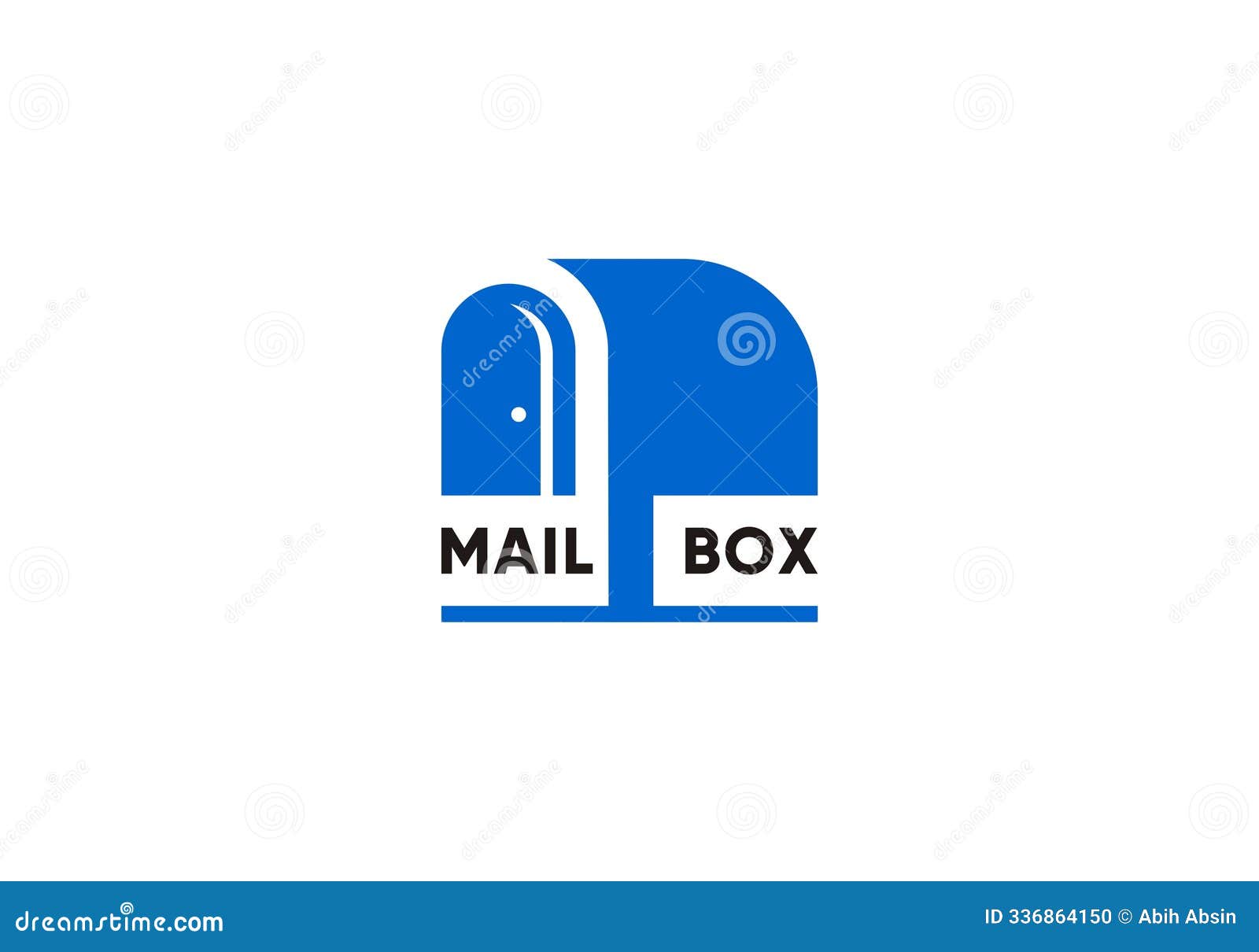 Simple Mailbox Logo Design Vector Stock Illustration - Illustration of ...