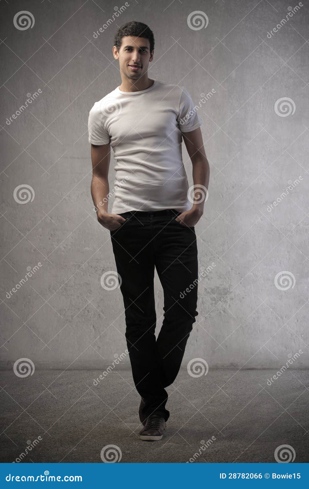 Simple Man stock photo. Image of indoor, black, wall - 28782066