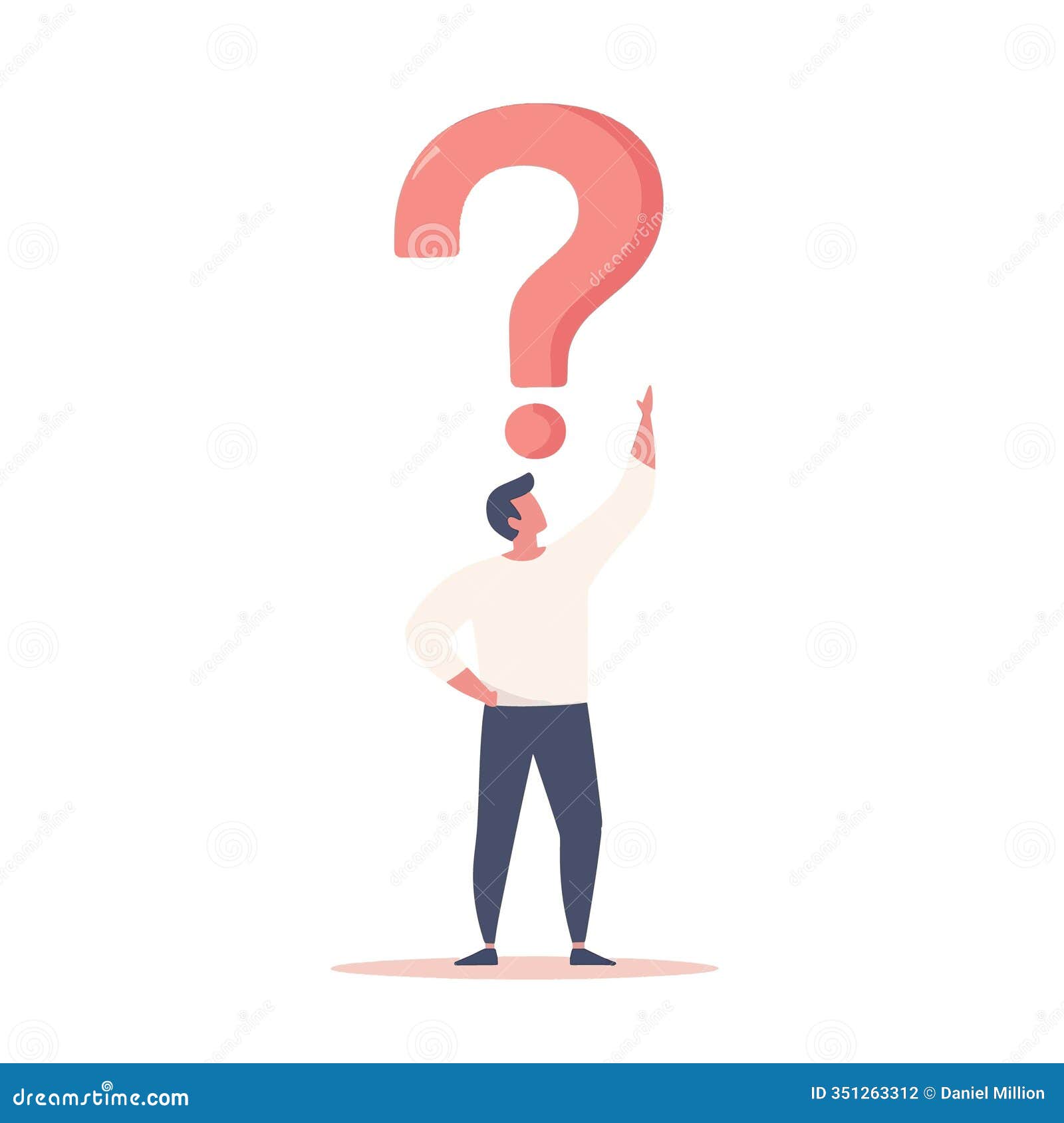 Large Question Mark Vector Illustration | CartoonDealer.com #234279402