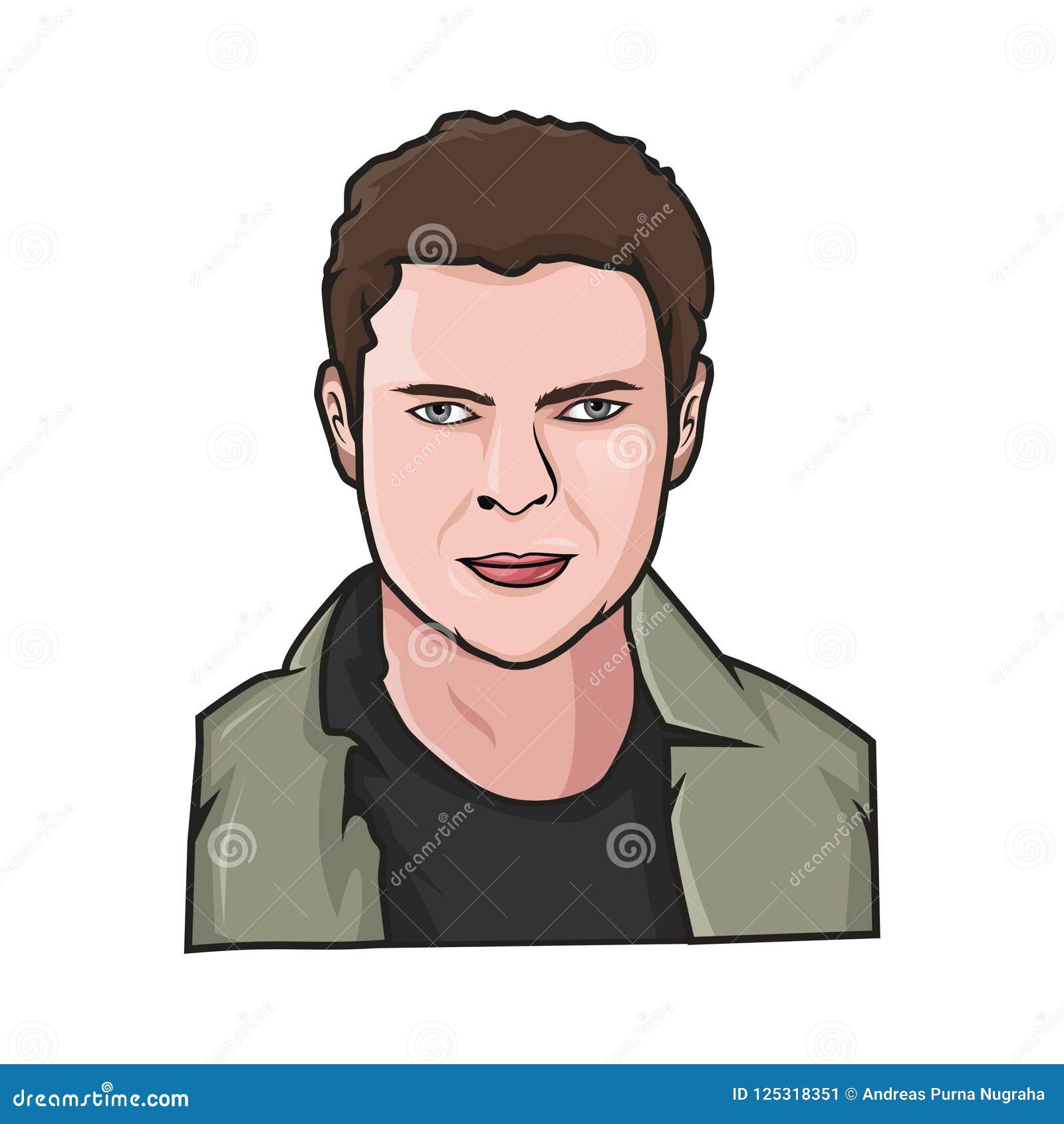 Simple Man Illustration, Vector for Avatar and Other Stock Vector ...