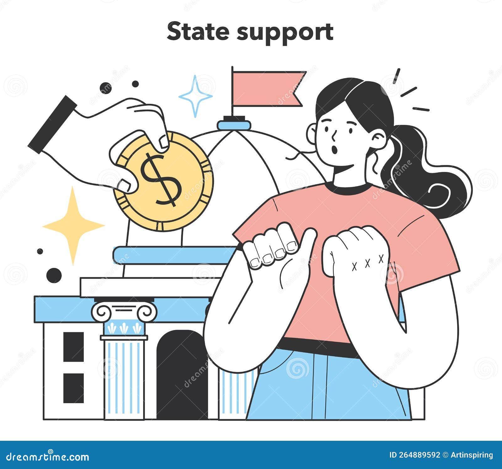 Simple Management Structure of Small Business. Positive Aspect Stock ...