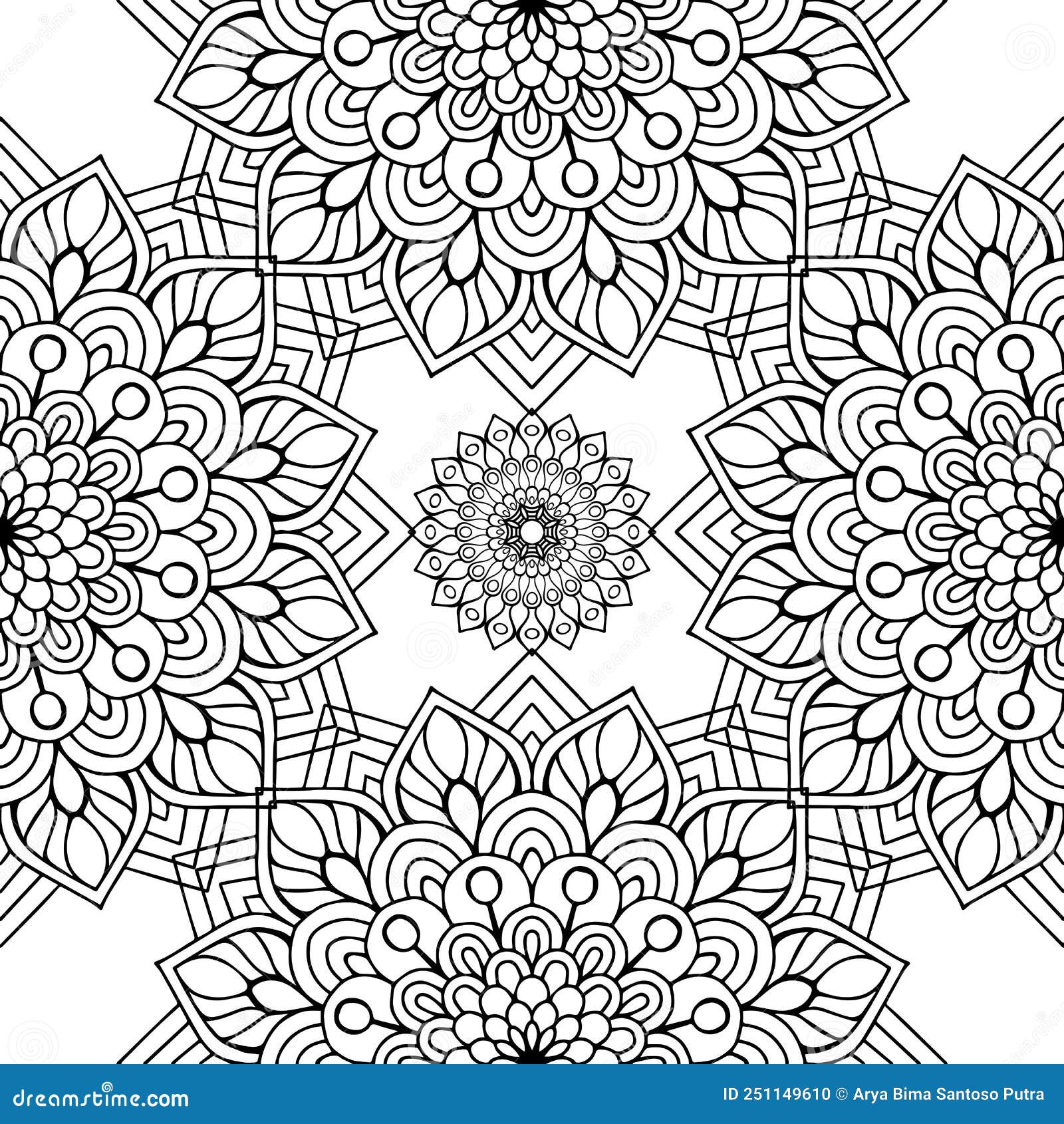 Simple Mandala Art Icon Vector Logo Stock Vector - Illustration of ...