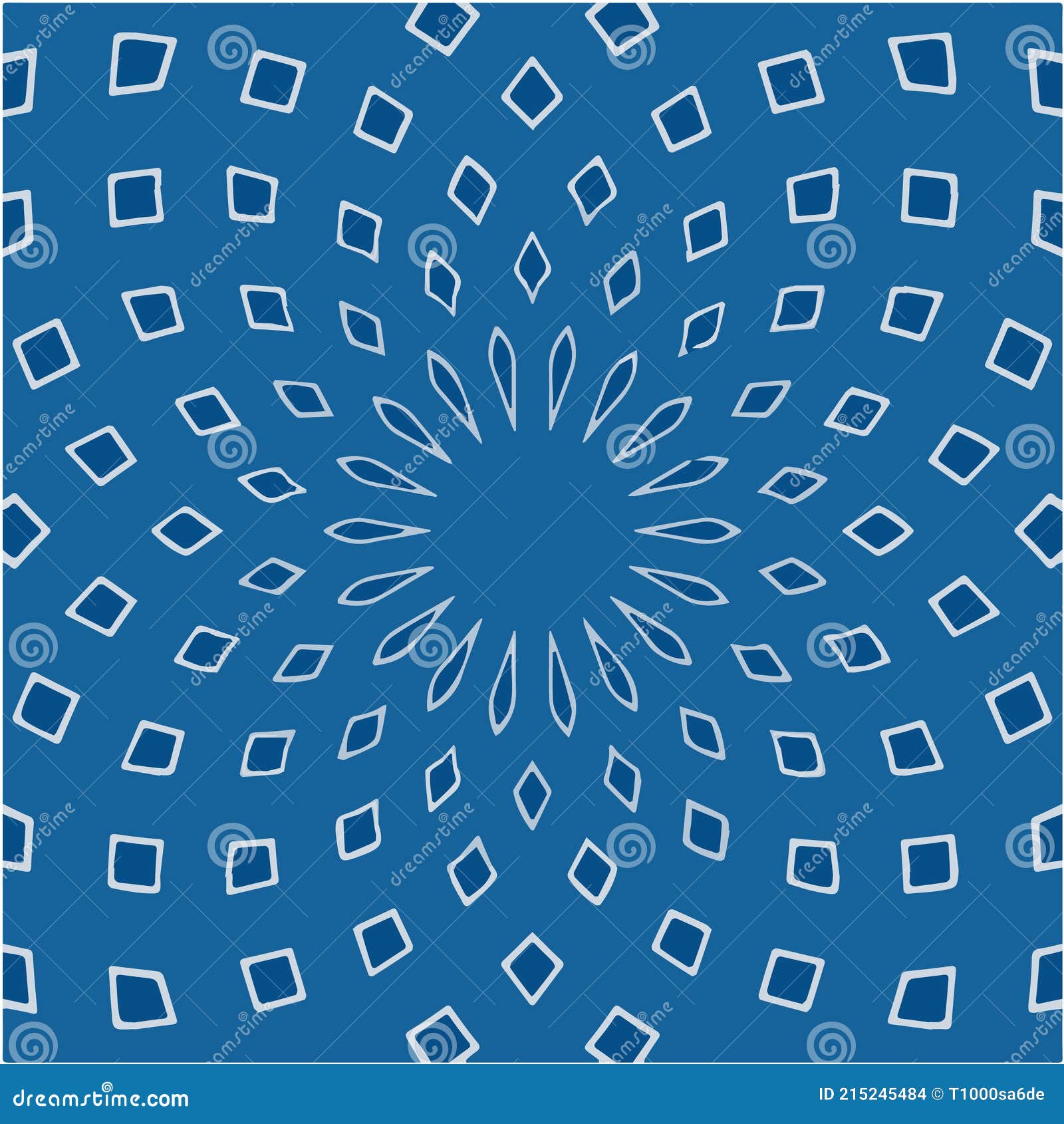 Simple Mandala with Geometric Patterns Stock Vector - Illustration of ...