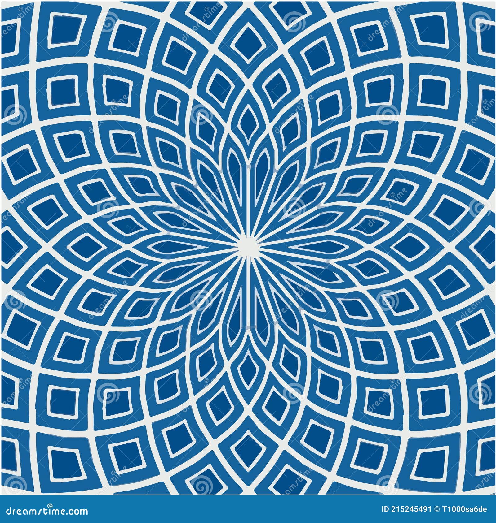 Simple Mandala with Geometric Patterns Stock Vector - Illustration of ...