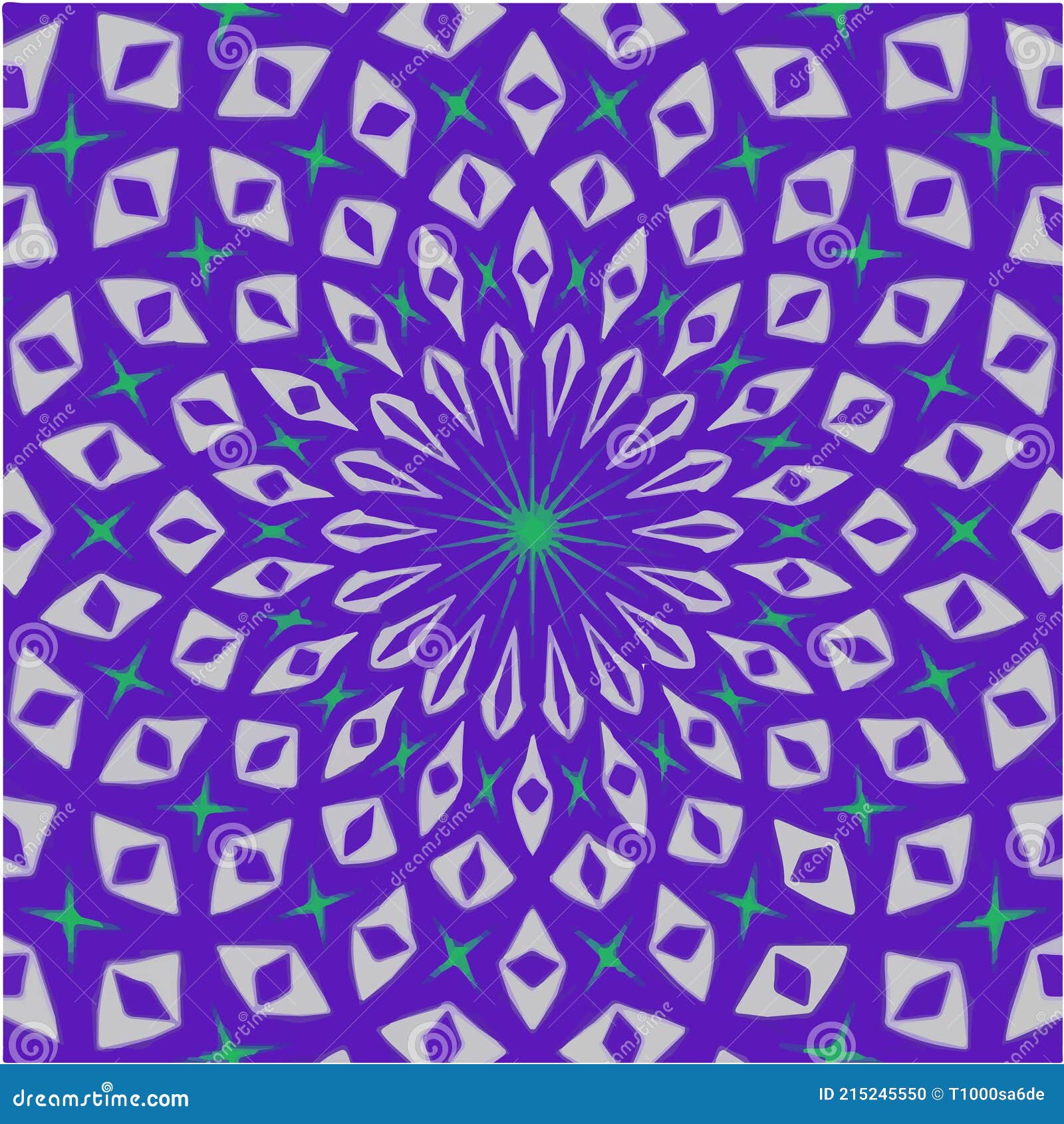 Simple Mandala with Geometric Patterns Stock Vector - Illustration of ...