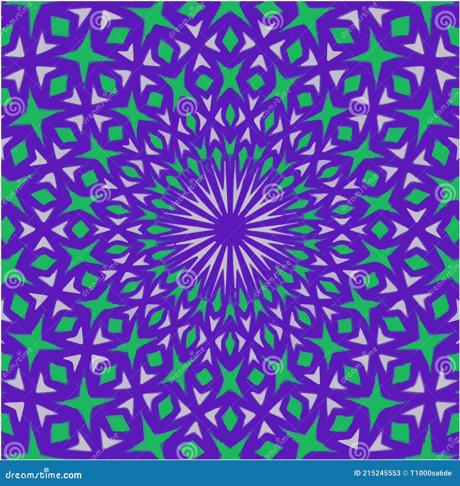 Simple Mandala with Geometric Patterns Stock Vector - Illustration of ...