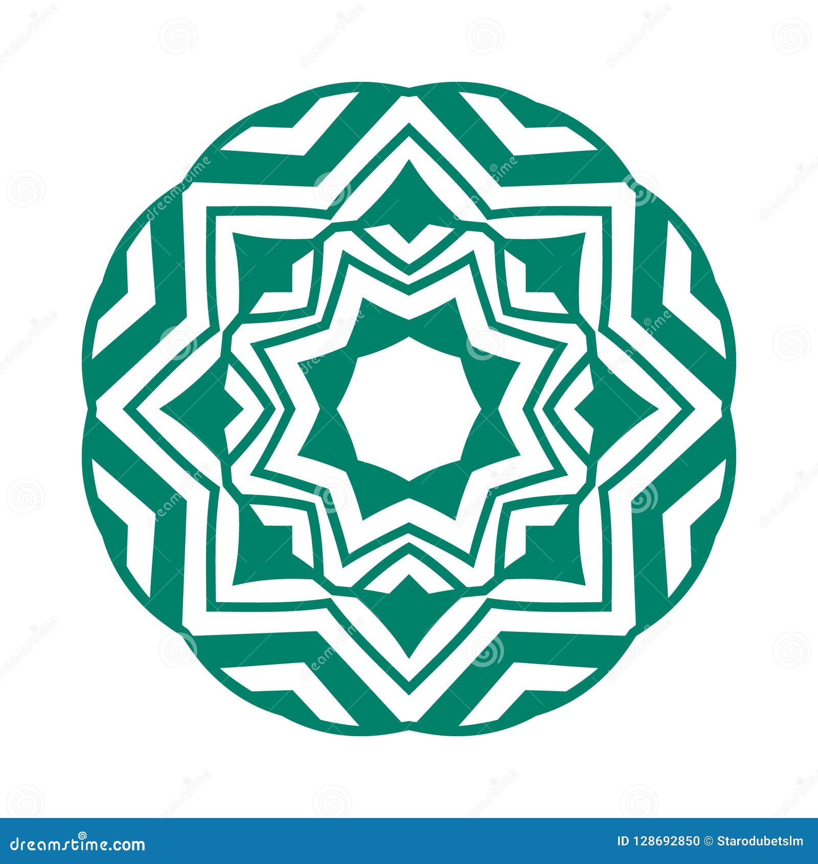 Simple Mandala Shape. Logo. Stock Vector - Illustration of love, floral ...
