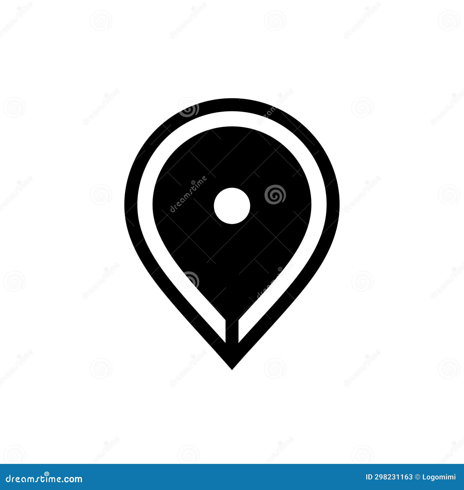 Simple Map Pin Icon Design Vector Illustration Stock Vector ...