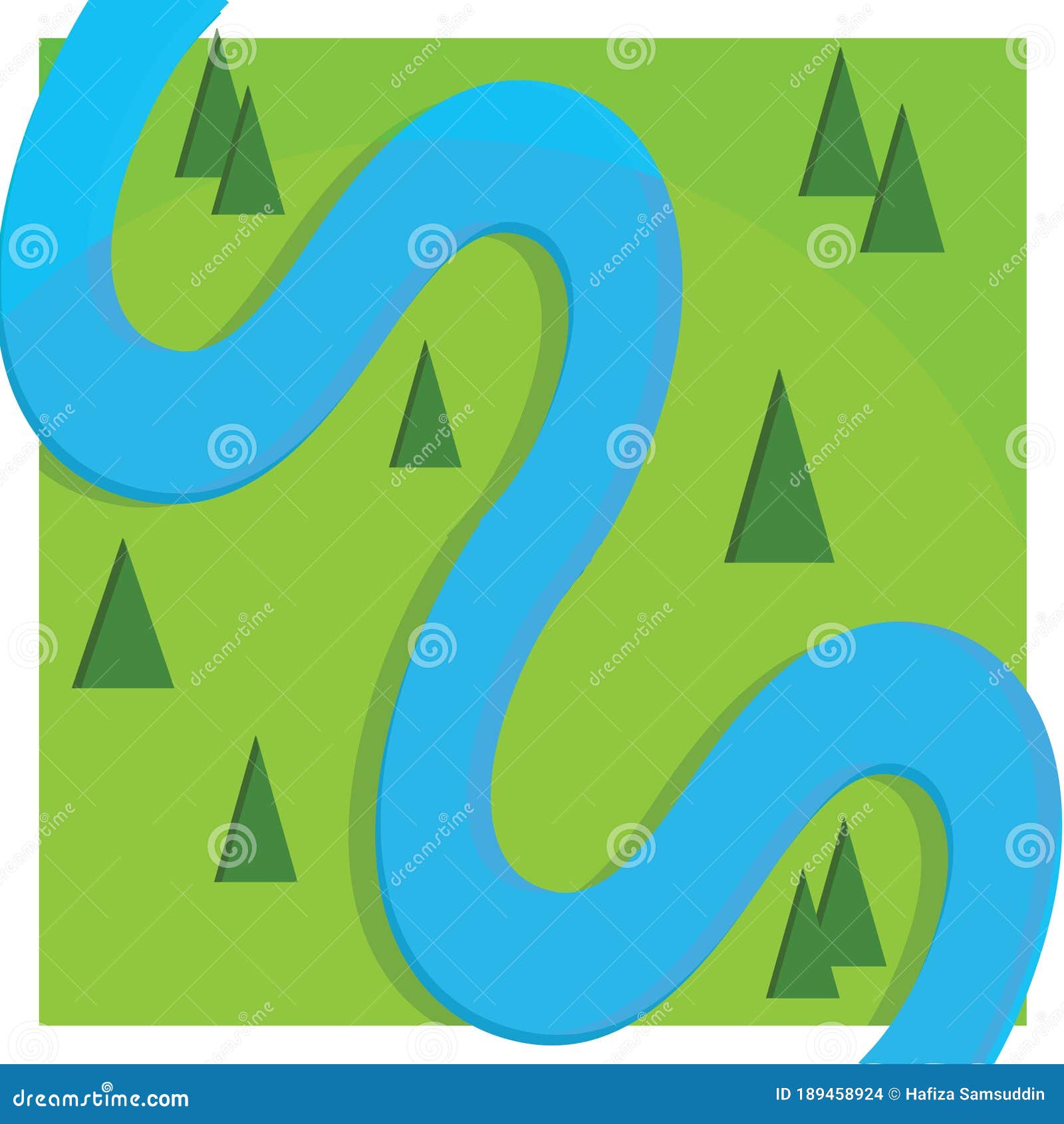 Simple Map. Vector Illustration Decorative Design Stock Vector ...