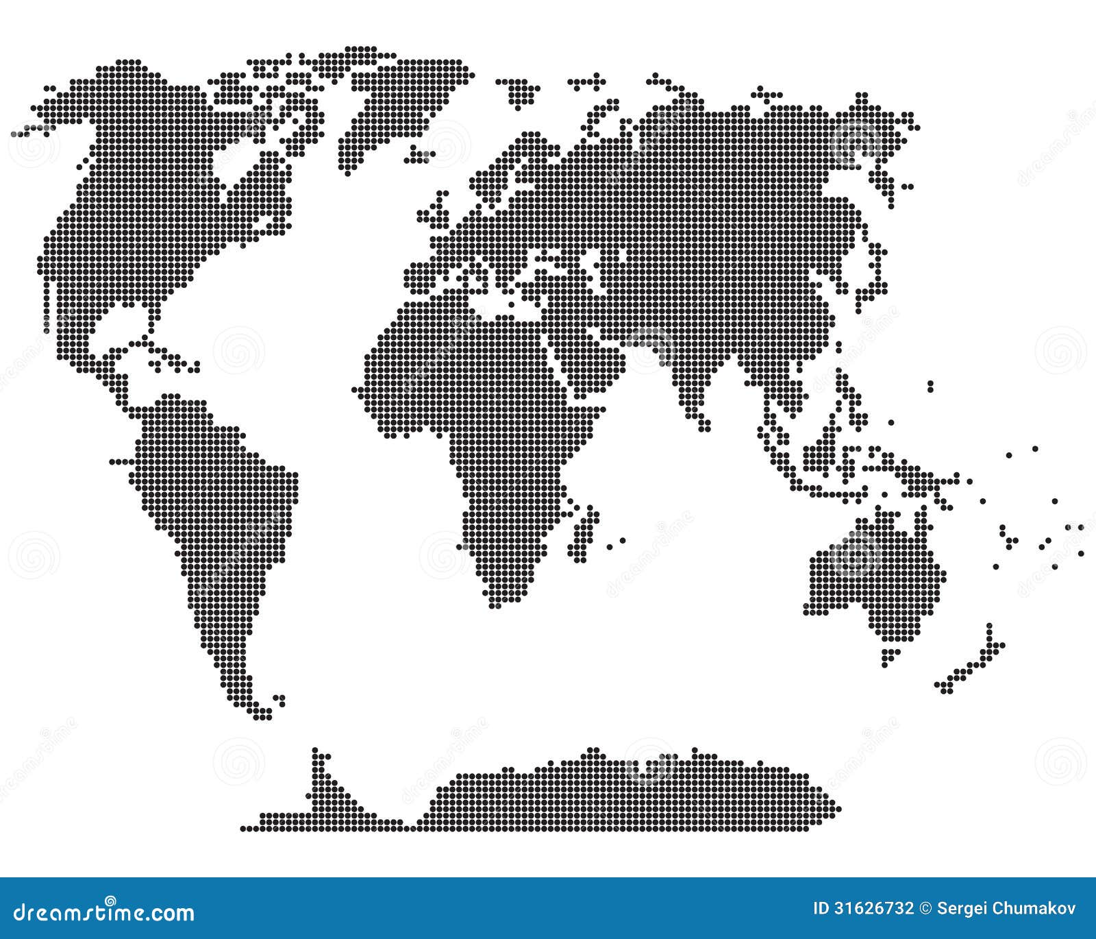 Simple map of the world. stock vector. Illustration of countries - 31626732