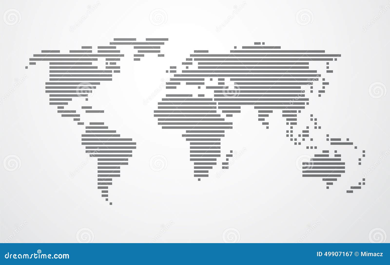 World Map With Stripes Diagonal Pattern Textured. Flat Earth, Globe ...