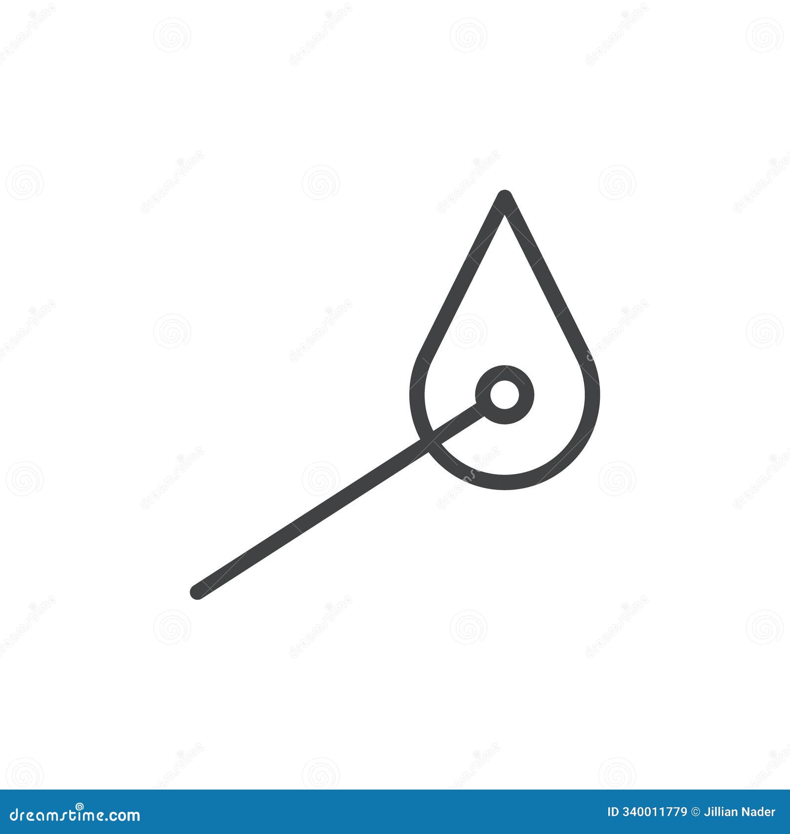 Simple Matchstick Icon Symbolizing Fire or Ignition Stock Illustration ...