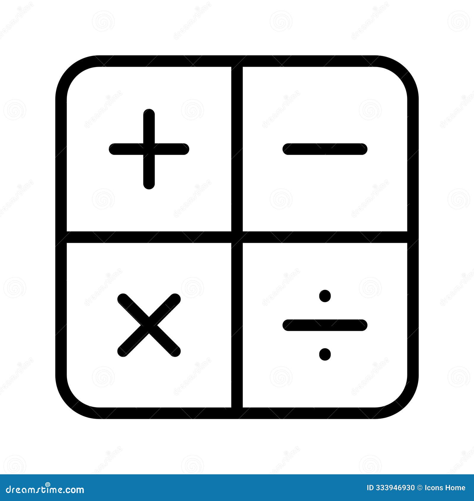Mathematical stock vector. Illustration of math, multiplication - 333946930