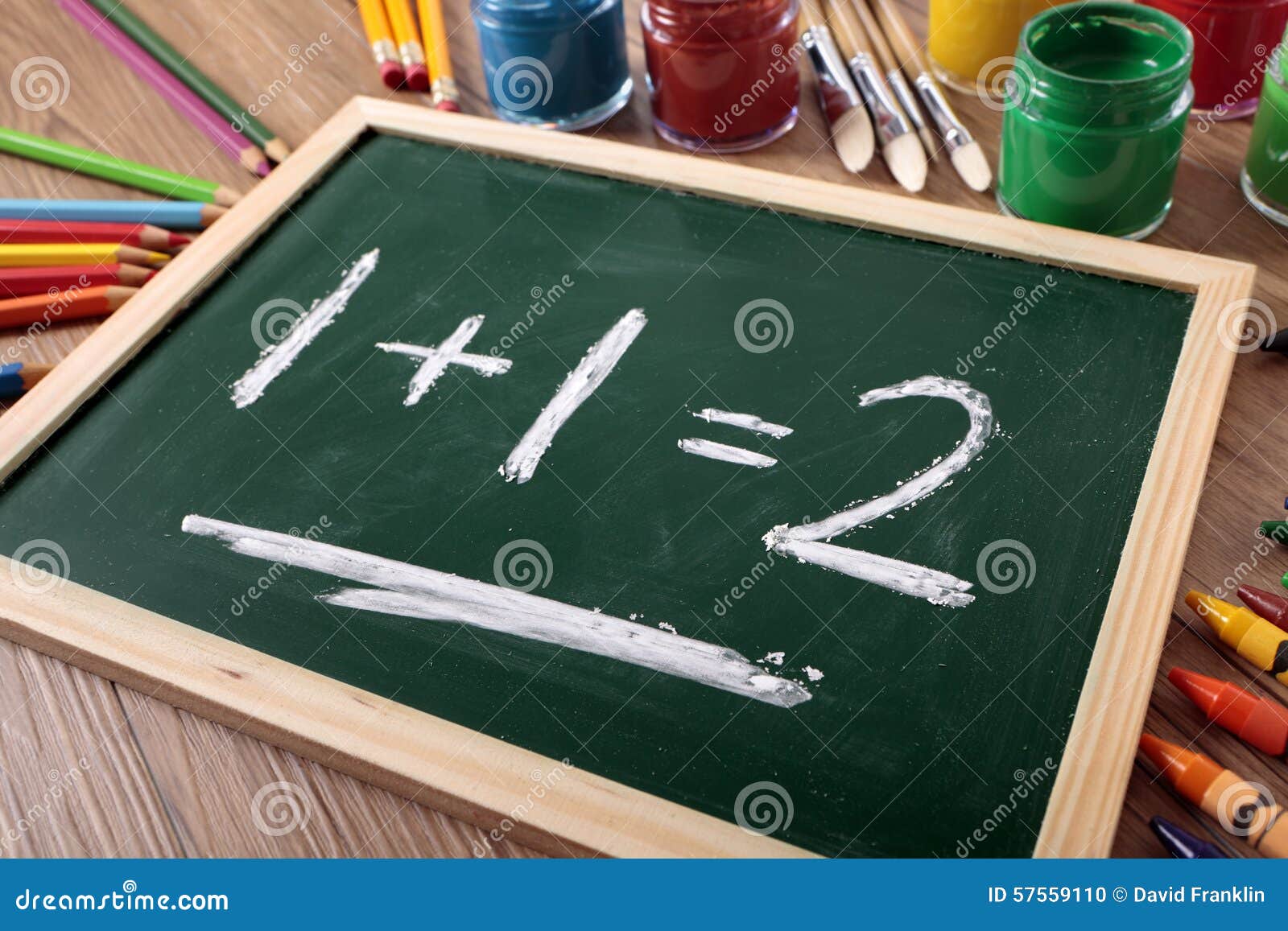 Chalkboard With Easy Math