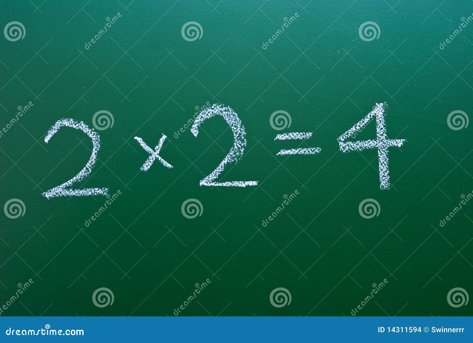 Simple Mathematic Formula on Blackboard Stock Photo - Image of message ...