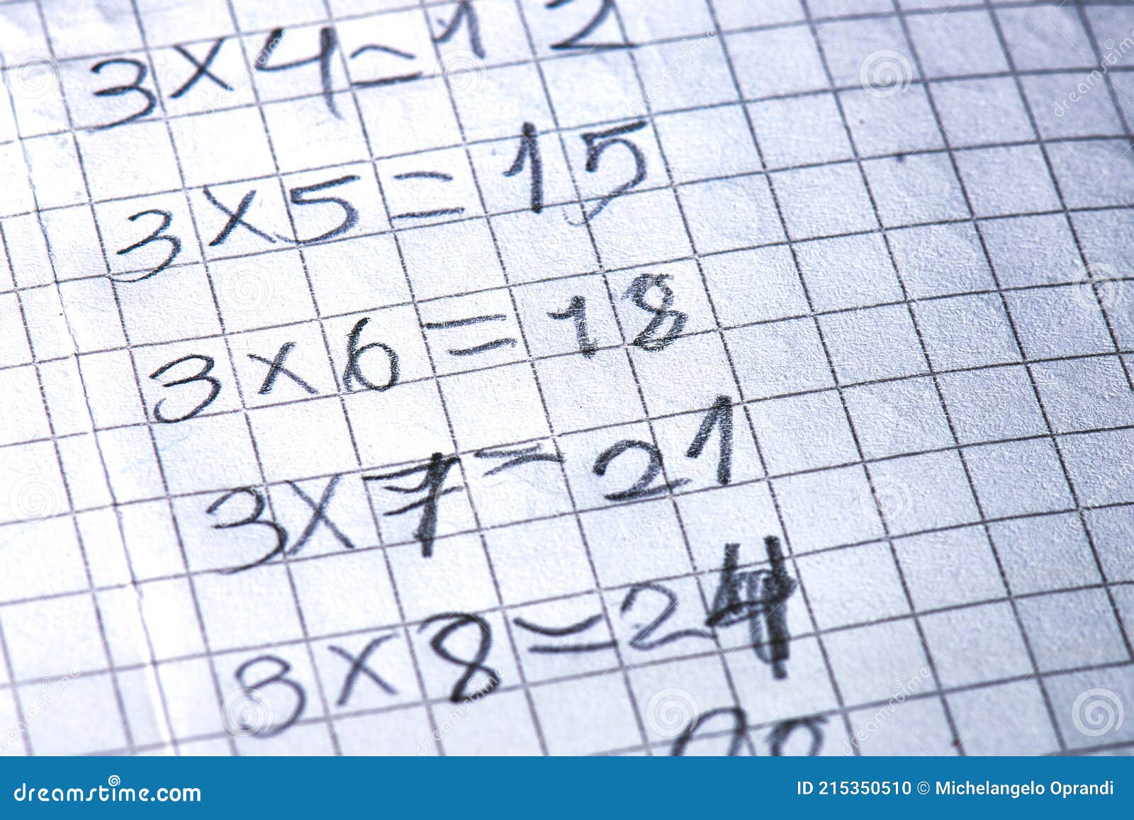 Simple Mathematical Calculations Written by a Primary School Child ...
