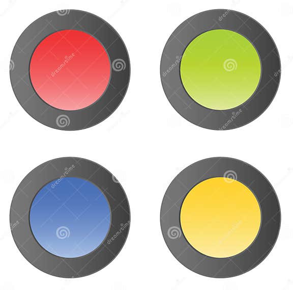 Simple matt vector buttons stock vector. Illustration of design - 8957512