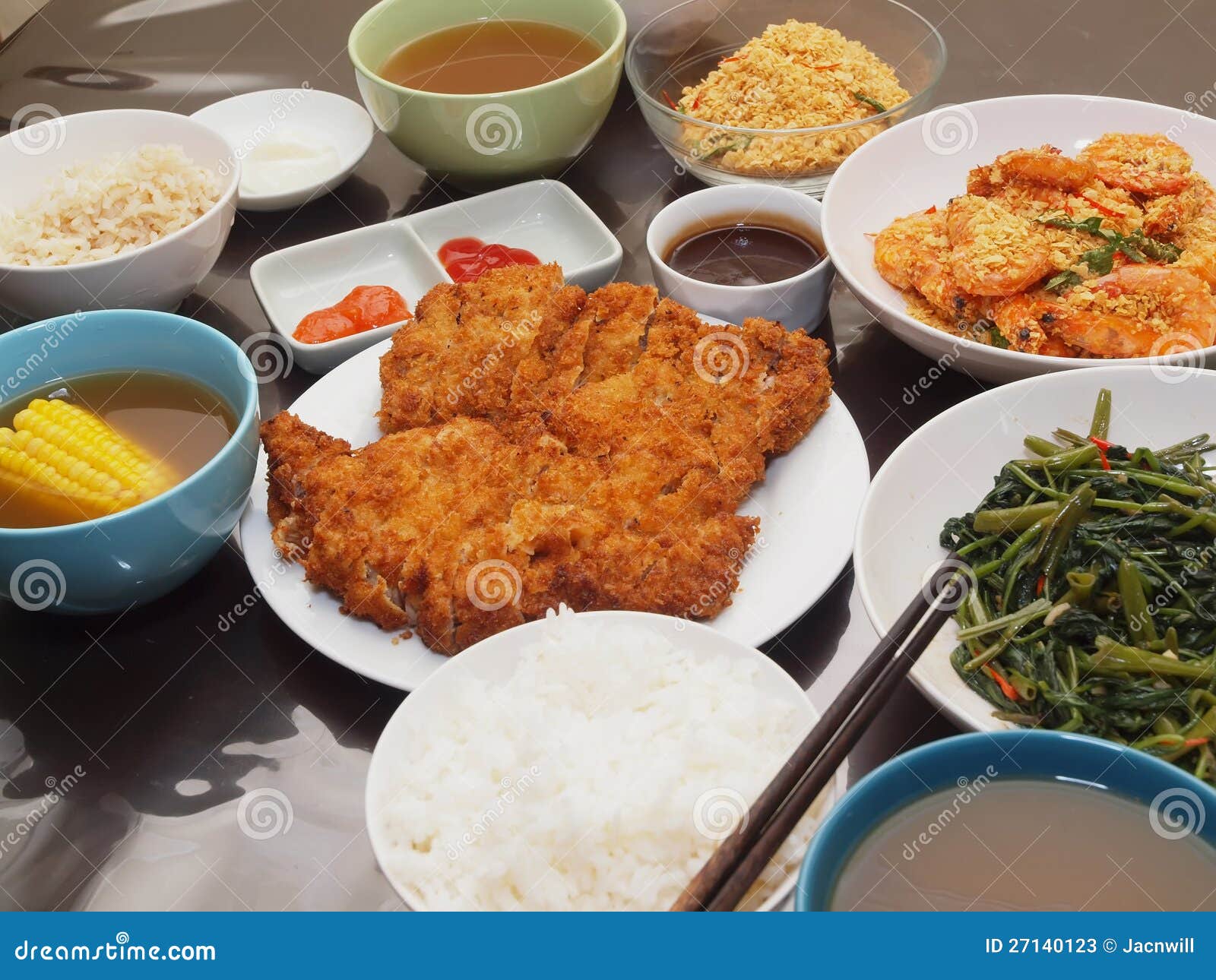 Simple Meal stock image. Image of dinner, vegetables - 27140123