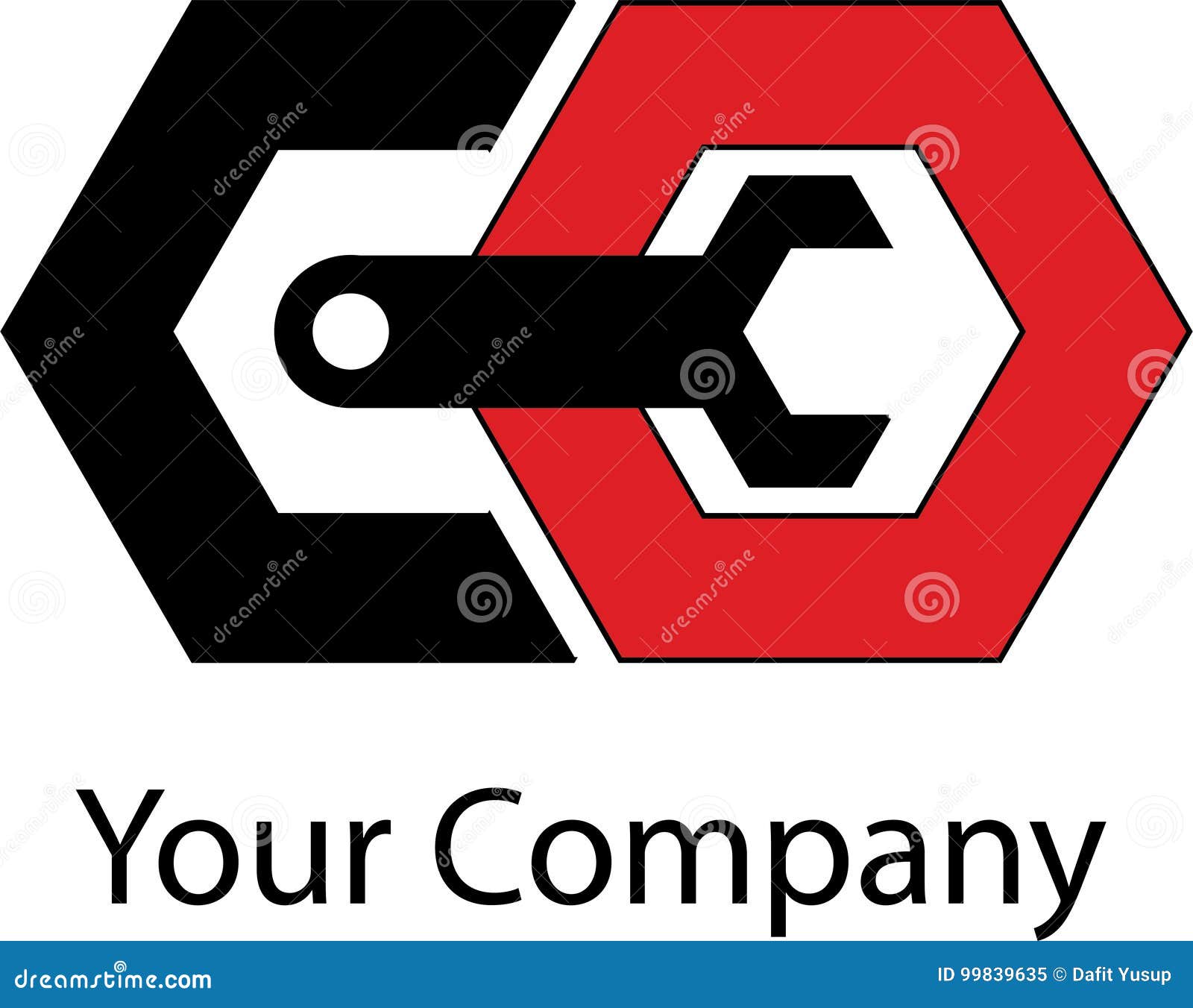 Simple mechanical logo stock illustration. Illustration of logo - 99839635